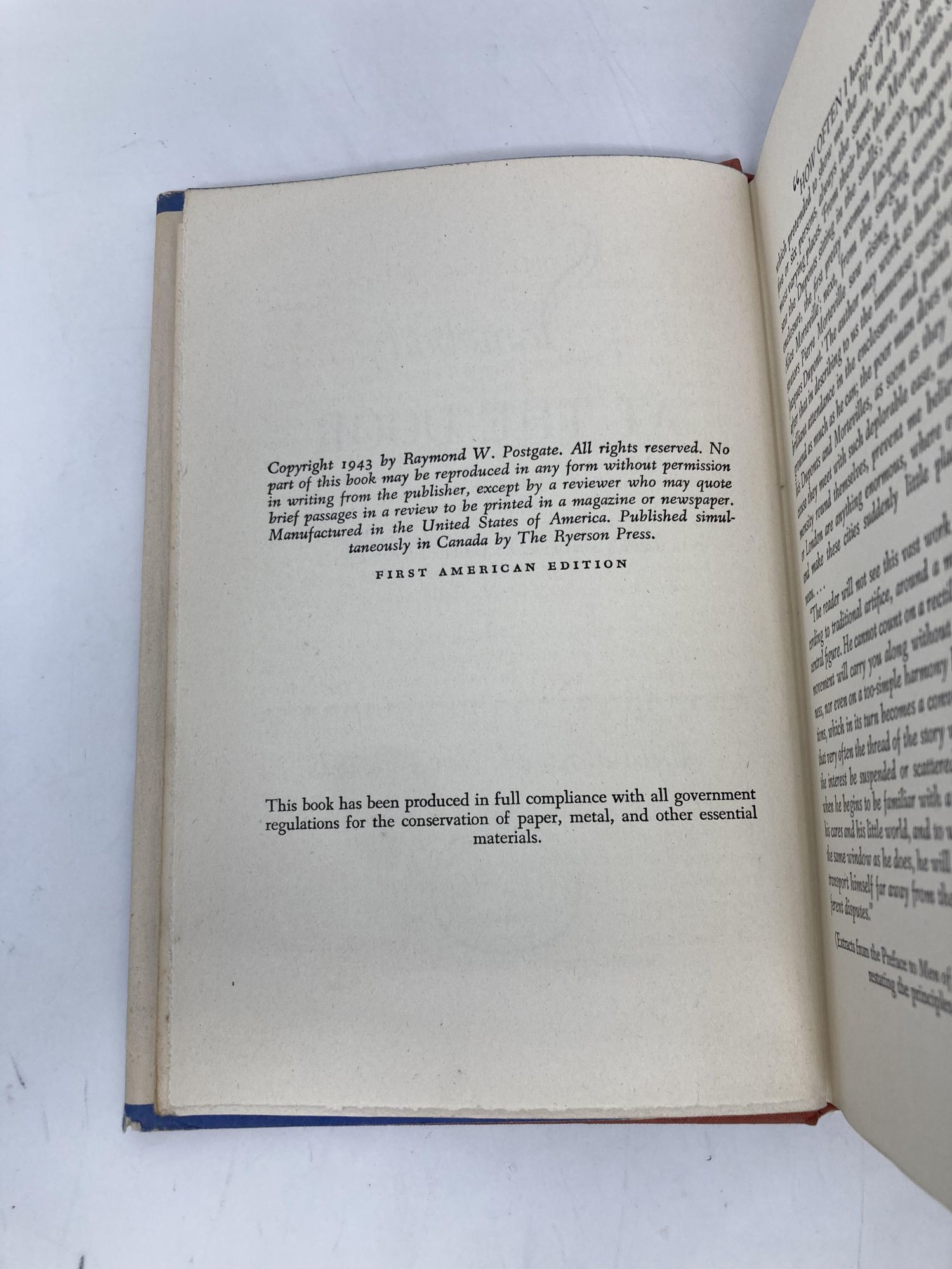 Somebody at the Door by Raymond Postgate - First Edition - 1943 - from ...