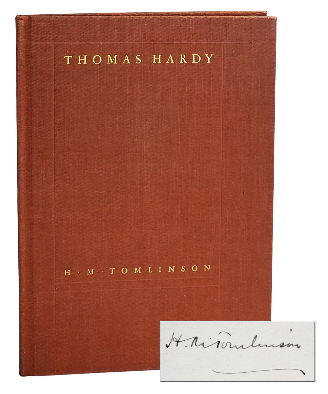 Thomas Hardy [Signed by Author & Artist] by Tomlinson, H.M. [Henry ...