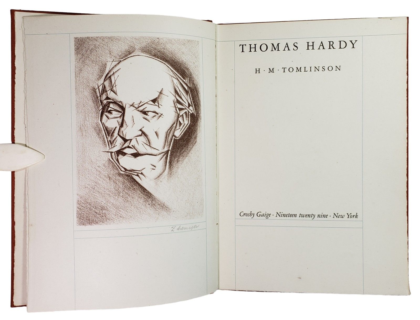 Thomas Hardy [Signed by Author & Artist] by Tomlinson, H.M. [Henry ...