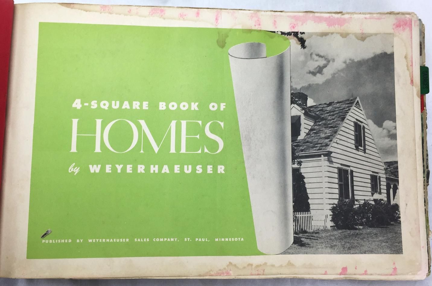 4-square book of homes by Weyerhaeuser Sales Company Saint Paul, Minn ...