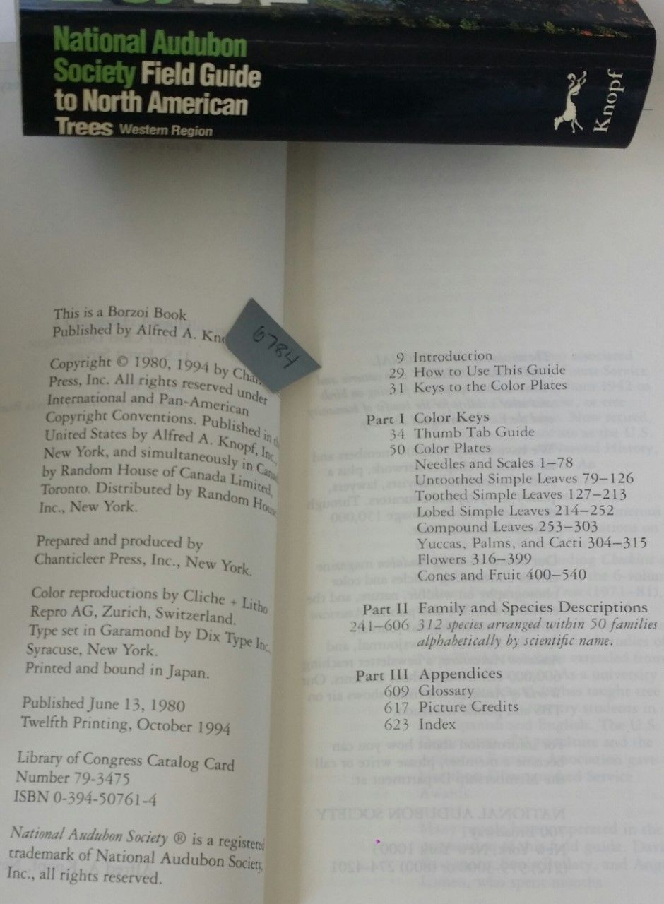 National Audubon Society Field Guide to North American Trees Western ...