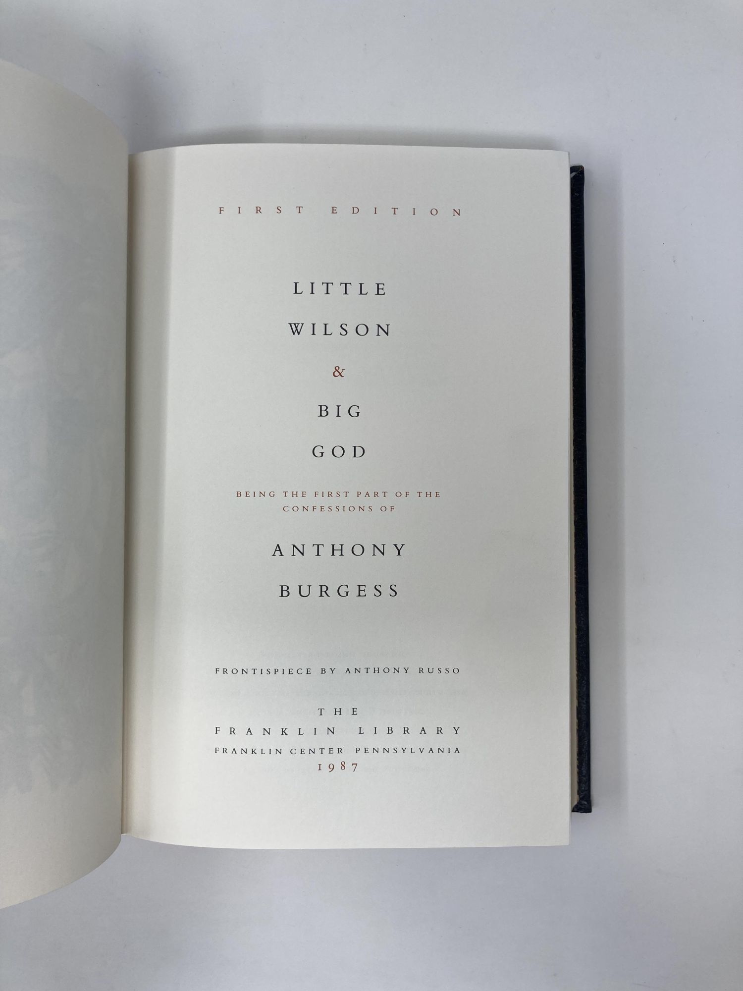 Little Wilson & Big God by Burgess, Anthony | Hardcover | Franklin ...