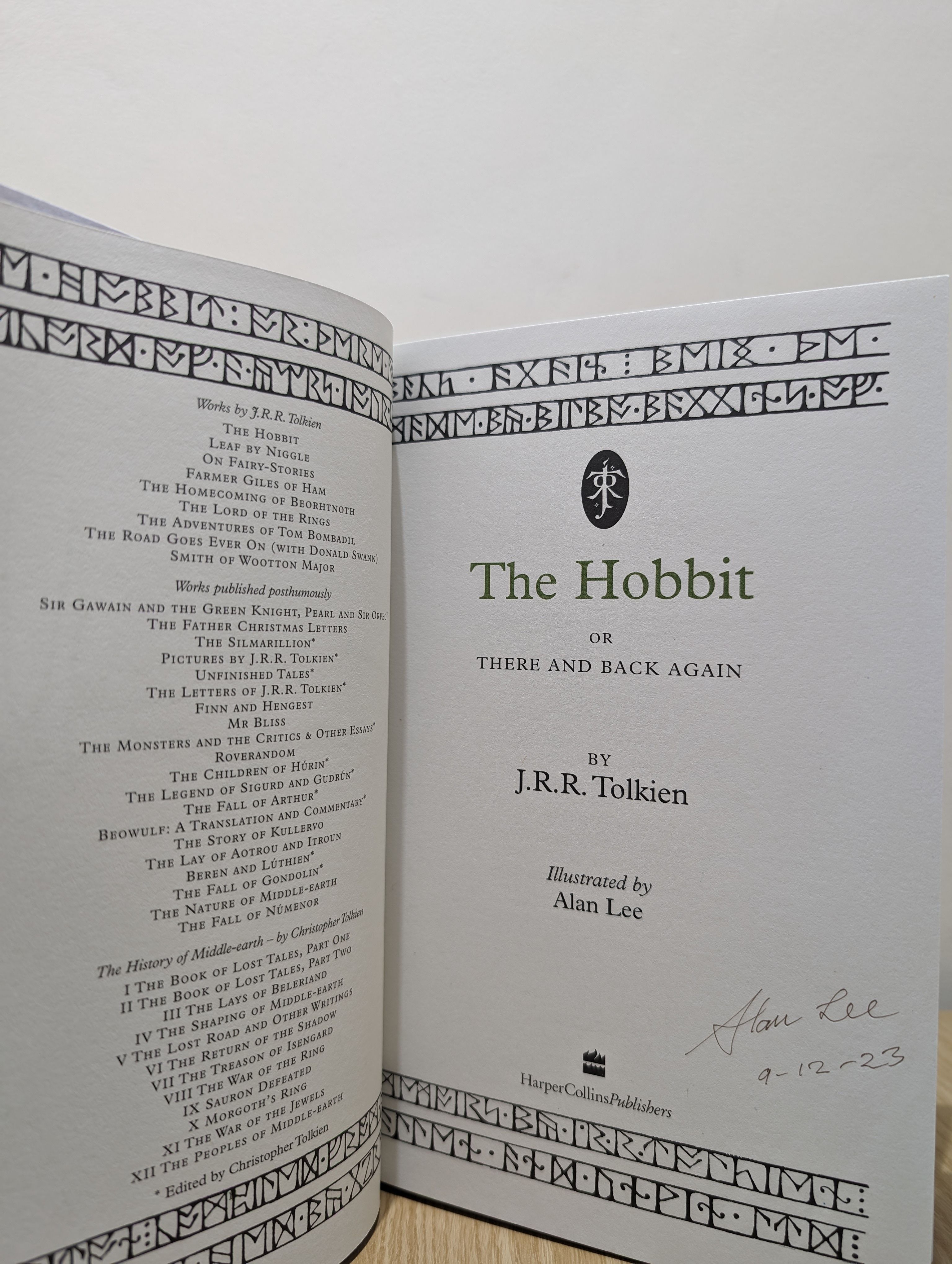 The Hobbit & The Lord Of The Rings Boxed Set (Signed Dated by ...