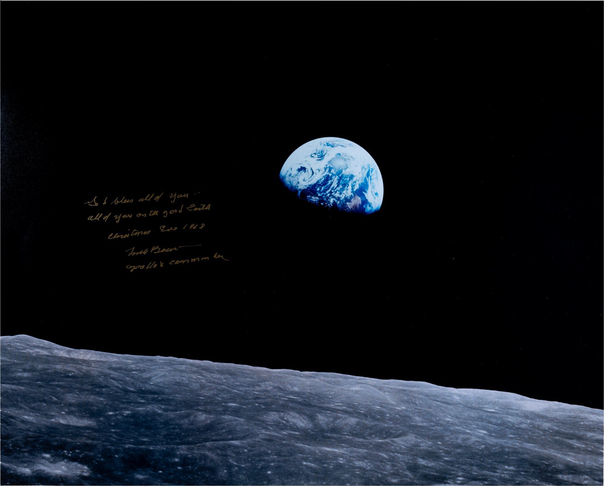 Earthrise; From Apollo 8 by [NASA] Borman, Frank [and] Lovell, James ...