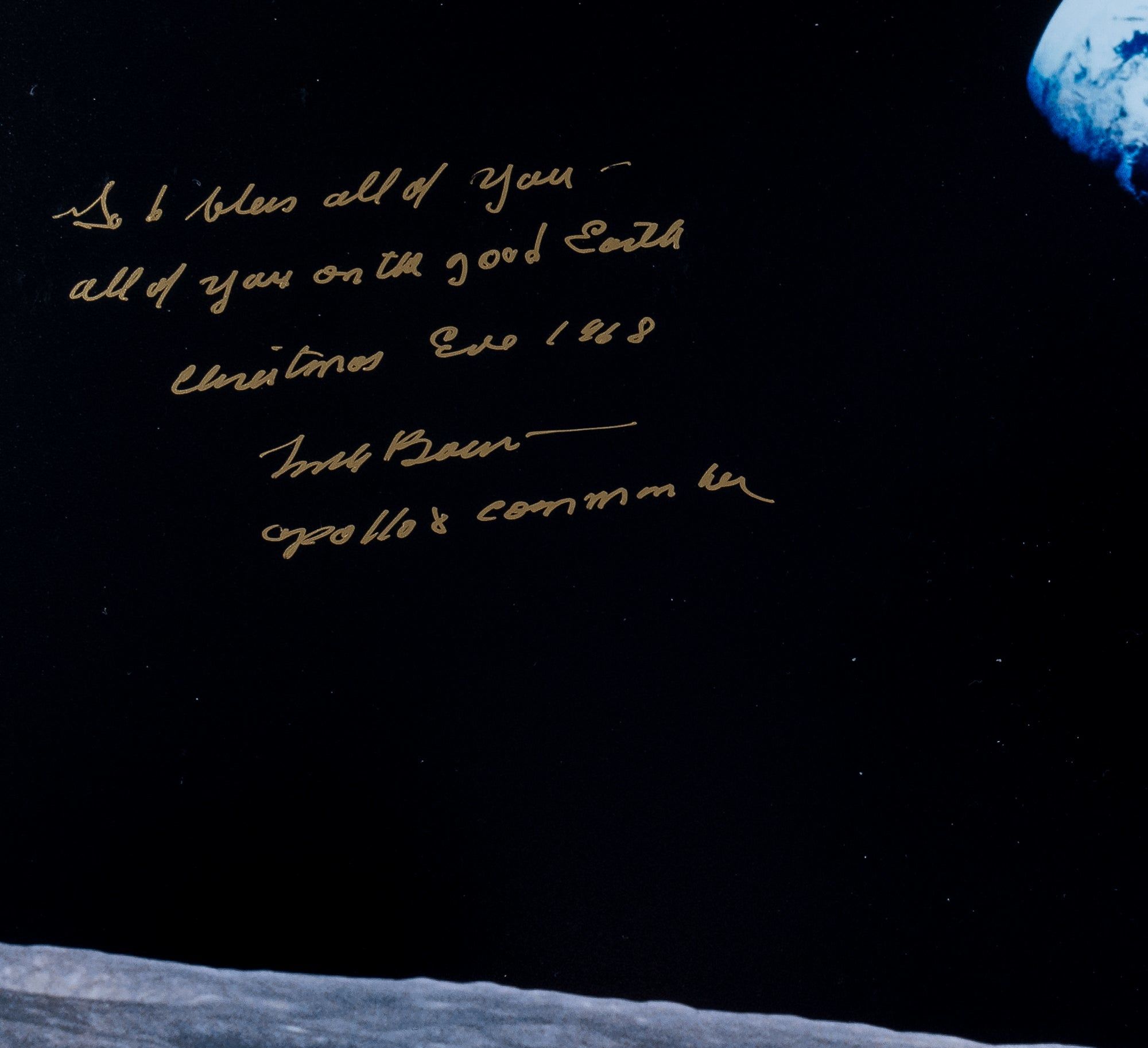 Earthrise; From Apollo 8 by [NASA] Borman, Frank [and] Lovell, James ...