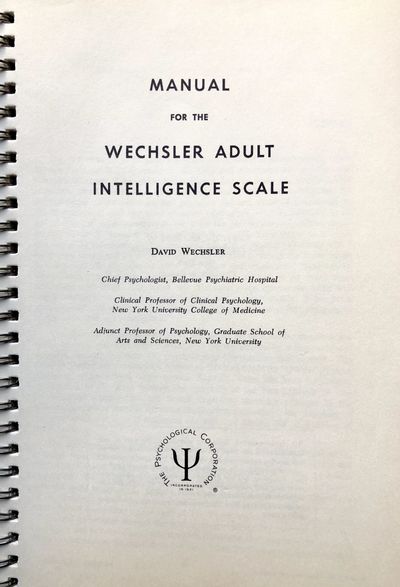 4 Intelligence Scale tests: Stanford-Binet Intelligence Scale, 1937 ...