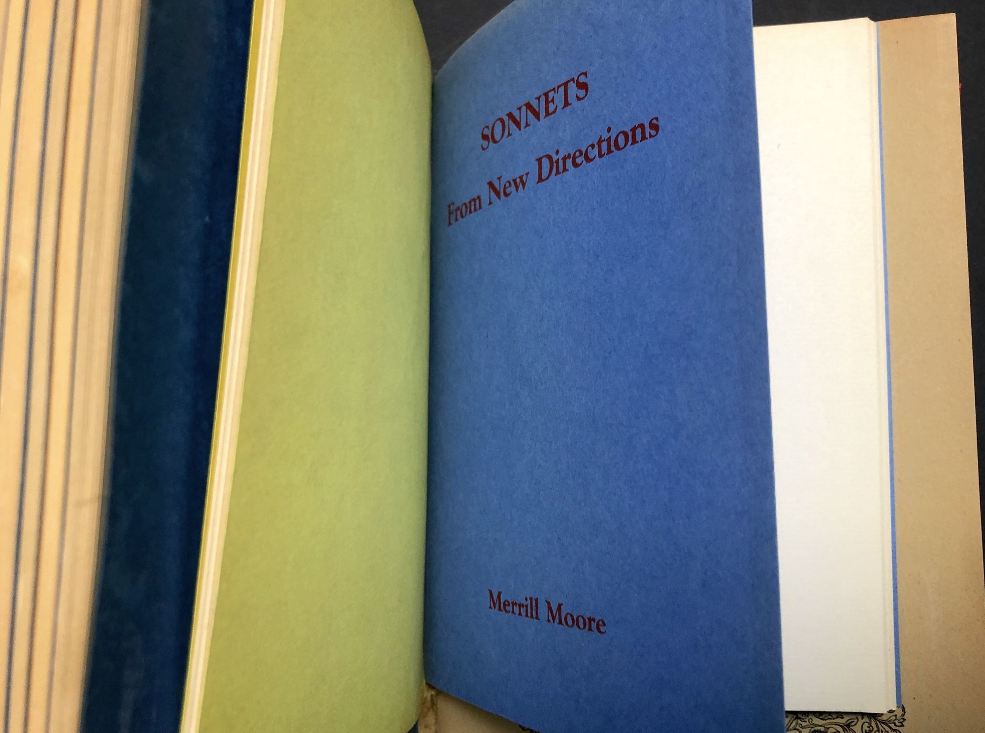 A Miscellany, First Series I-X -- inscribed by Moore, Merrill; John ...