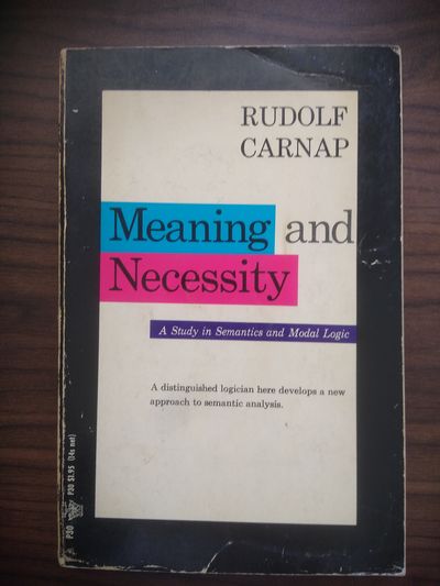 BIBLIO | Meaning and Necessity by Carnap, Rudolf | Paperback | 1956 ...