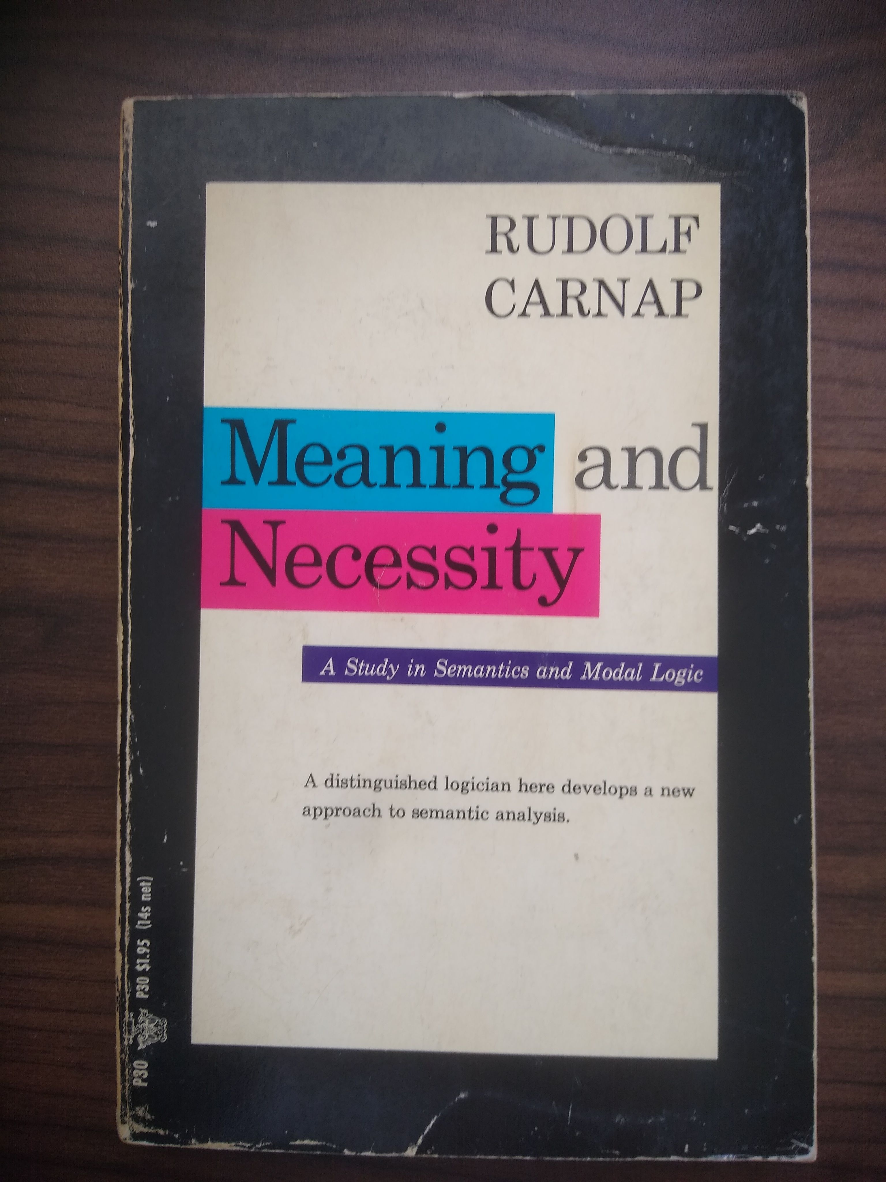 BIBLIO | Meaning and Necessity by Carnap, Rudolf | Paperback | 1956 ...