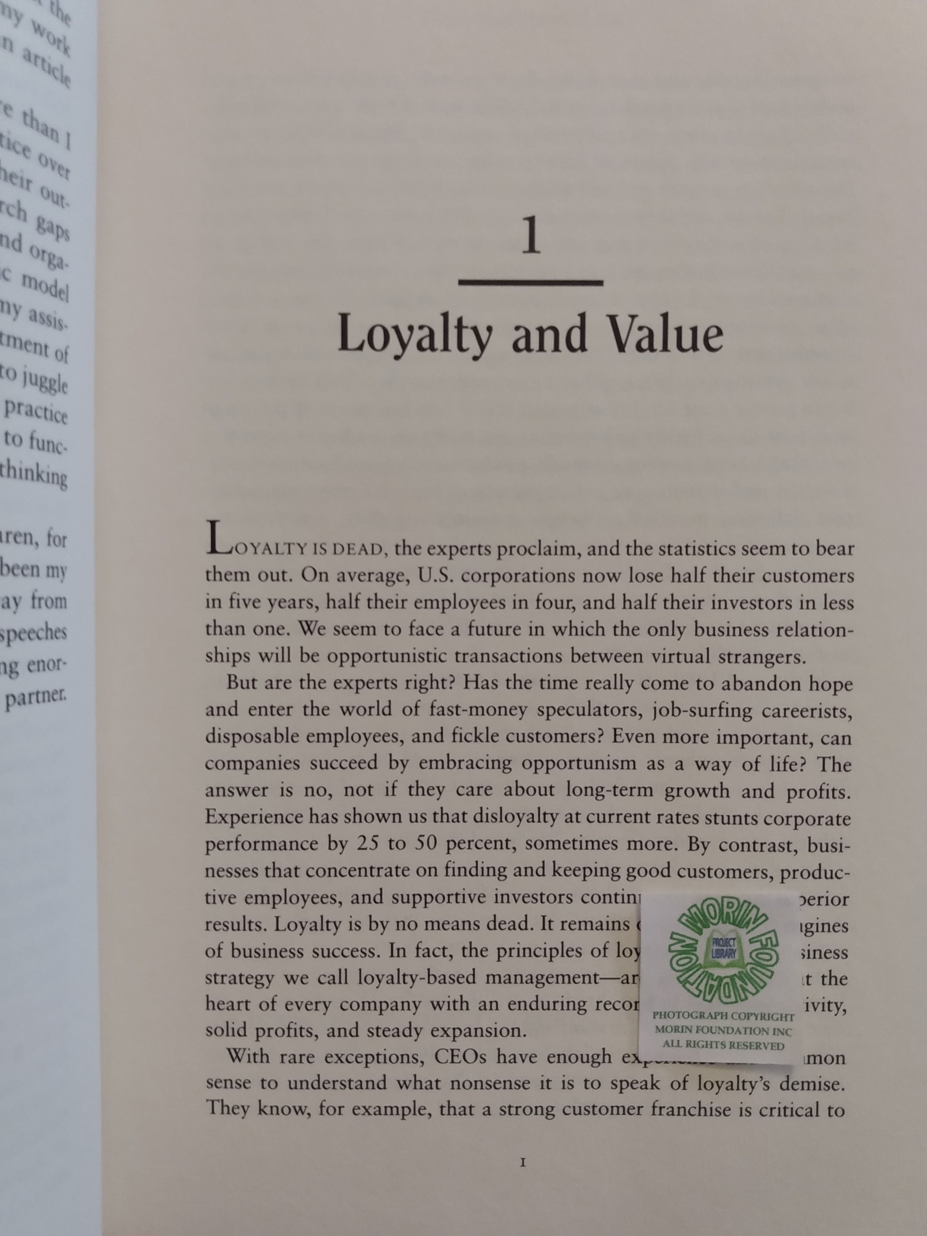 The Loyalty Effect: The Hidden Force Behind Growth, Profits, and ...