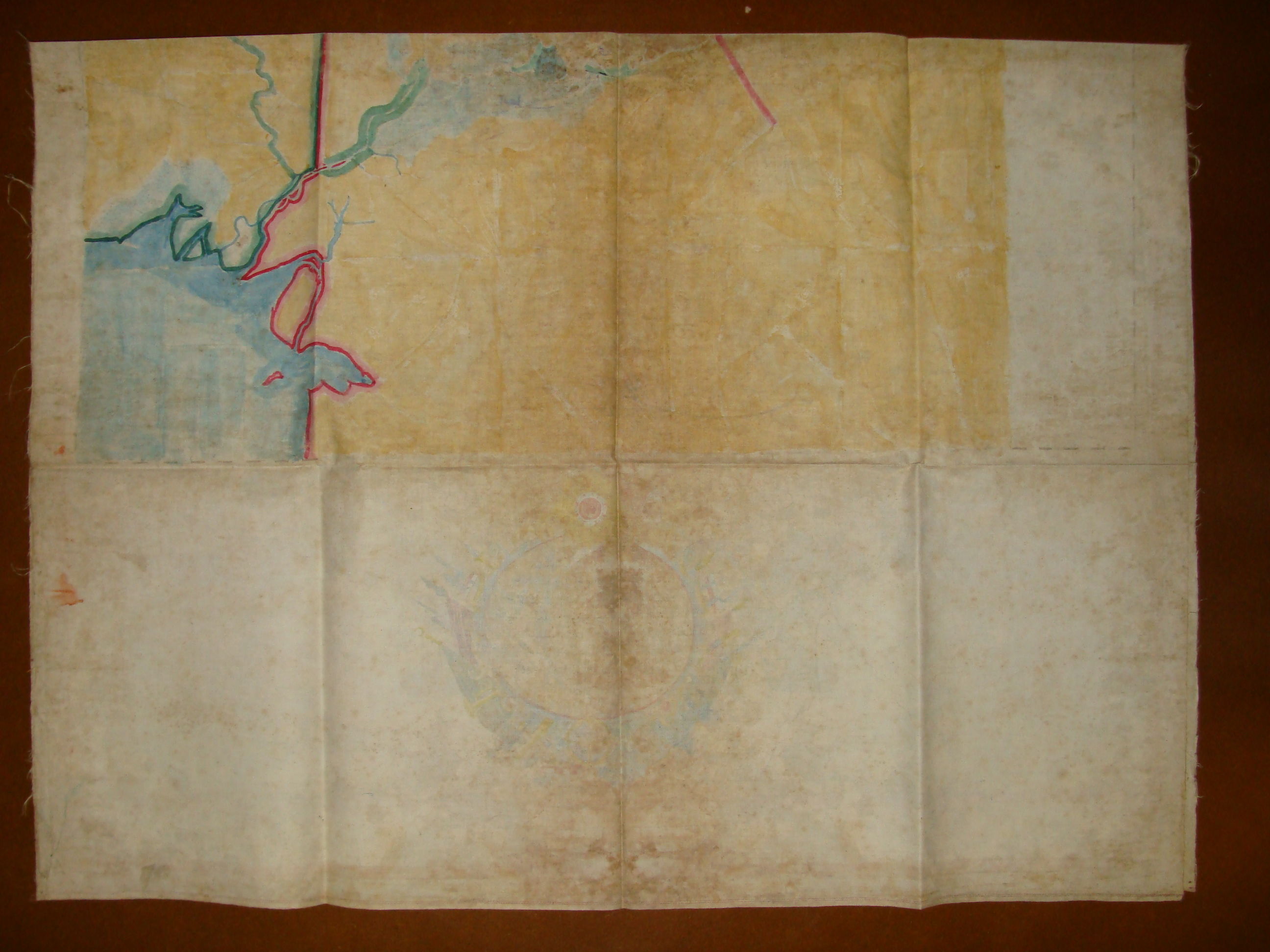 Ottoman manuscript map of Iraq and Vilayet-i Basra containing Kuwait ...