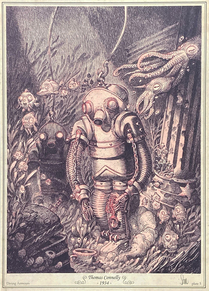 Diving Armour - Thomas Connelly - 1934 - Limited Edition Print (Signed ...
