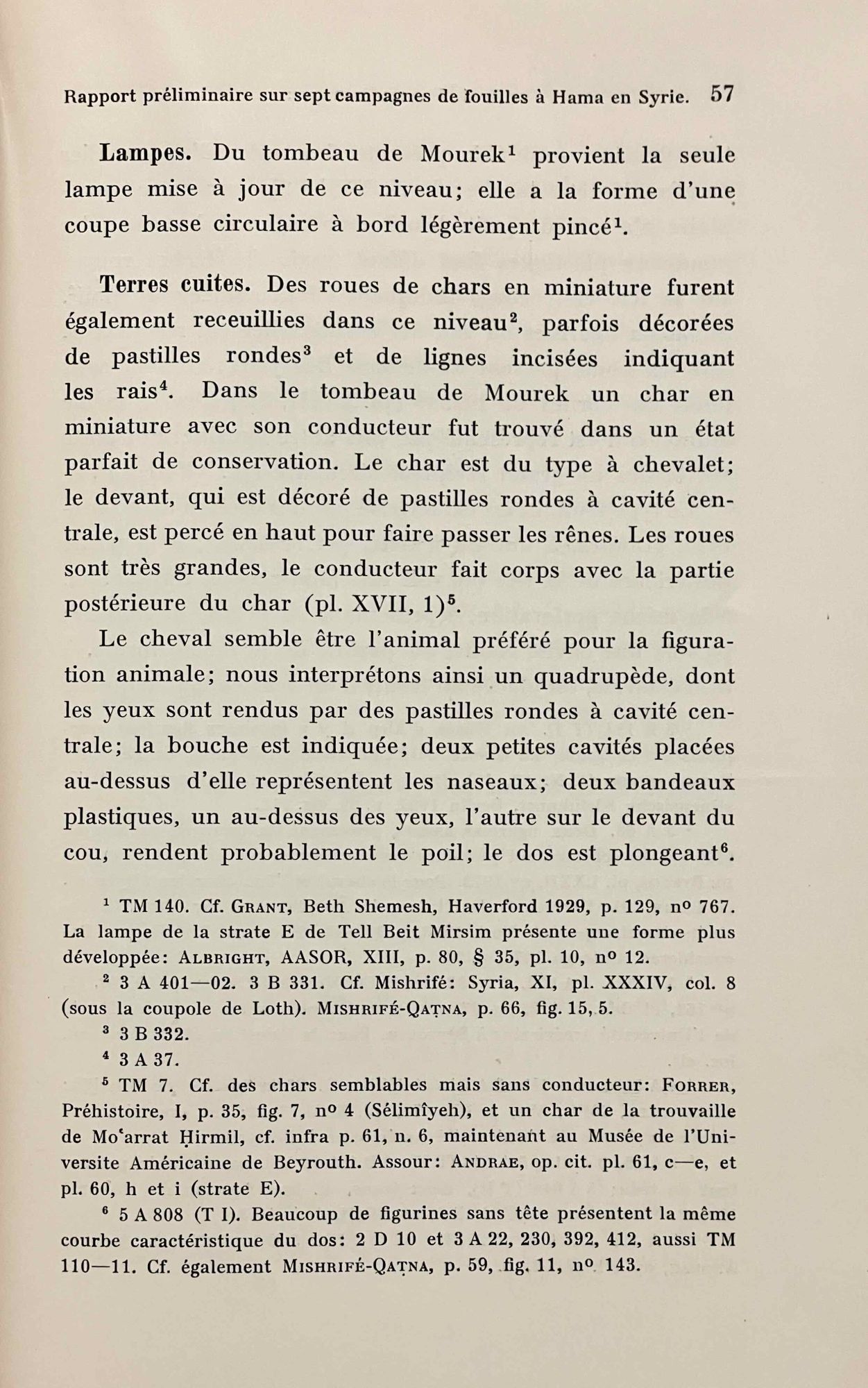 Rapport préliminaire sur sept campagnes de fouilles à Hama en Syrie ...