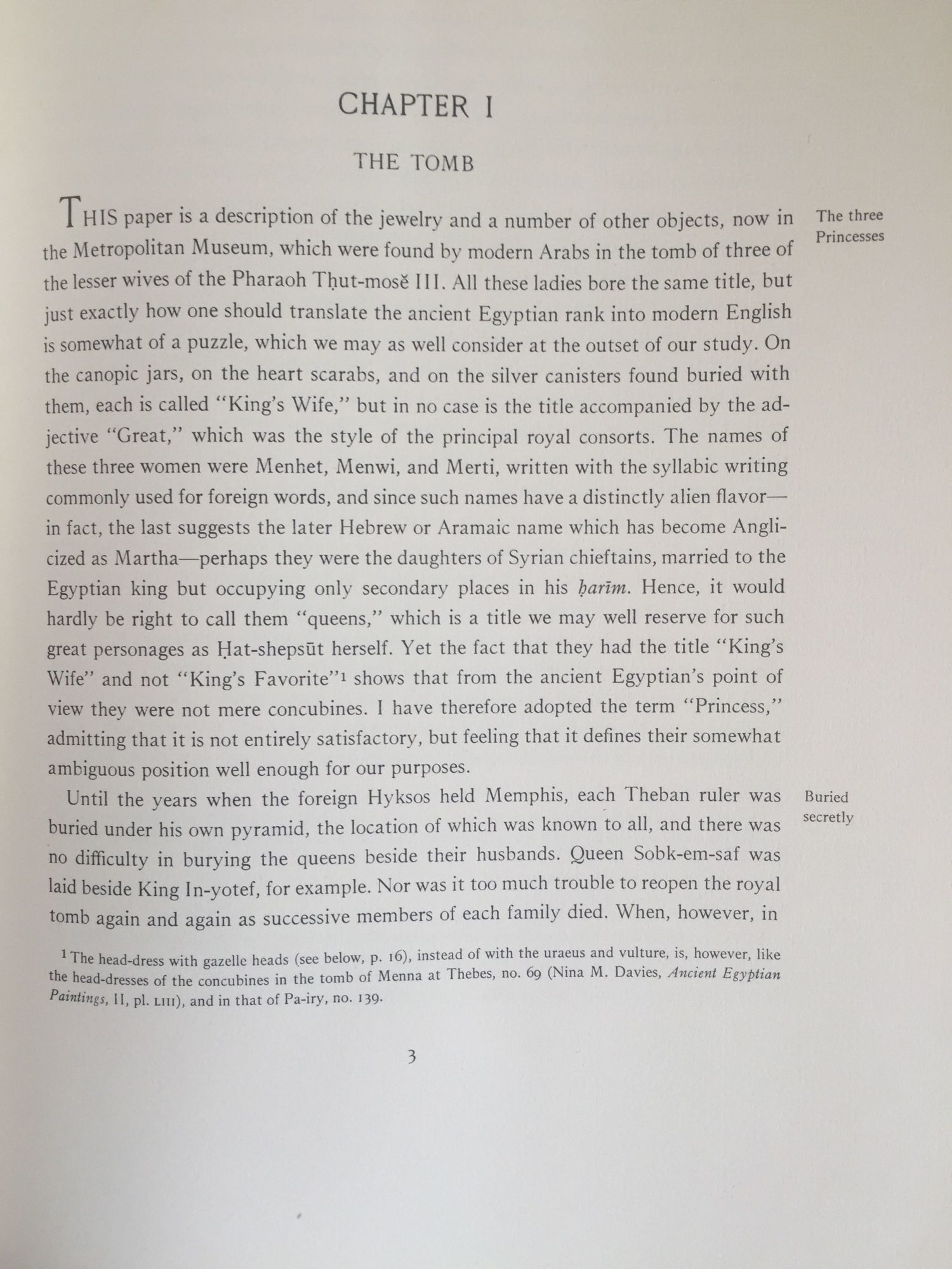 The Treasure of Three Egyptian Princesses by WINLOCK Herbert E ...