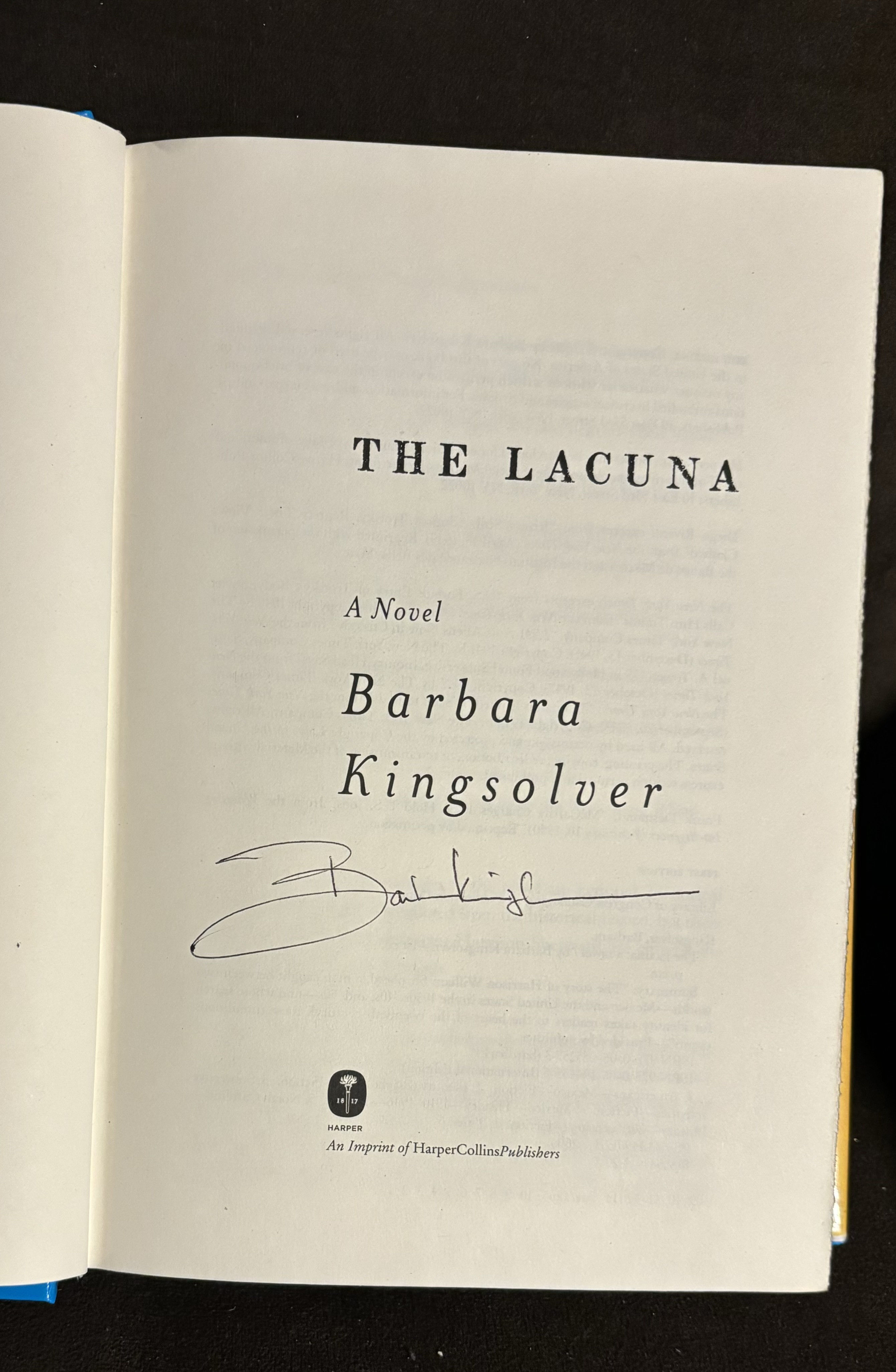 The Lacuna: A Novel (Signed) by Barbara Kingsolver | Hardcover | 2009 ...
