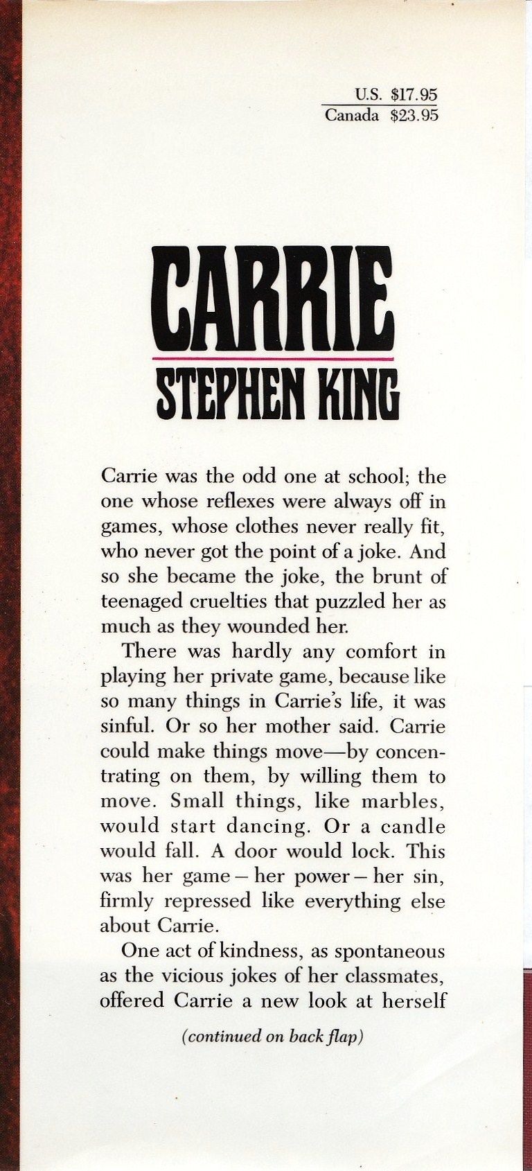 BIBLIO | Carrie [Eleventh Printing with Signed News-Clipping ...