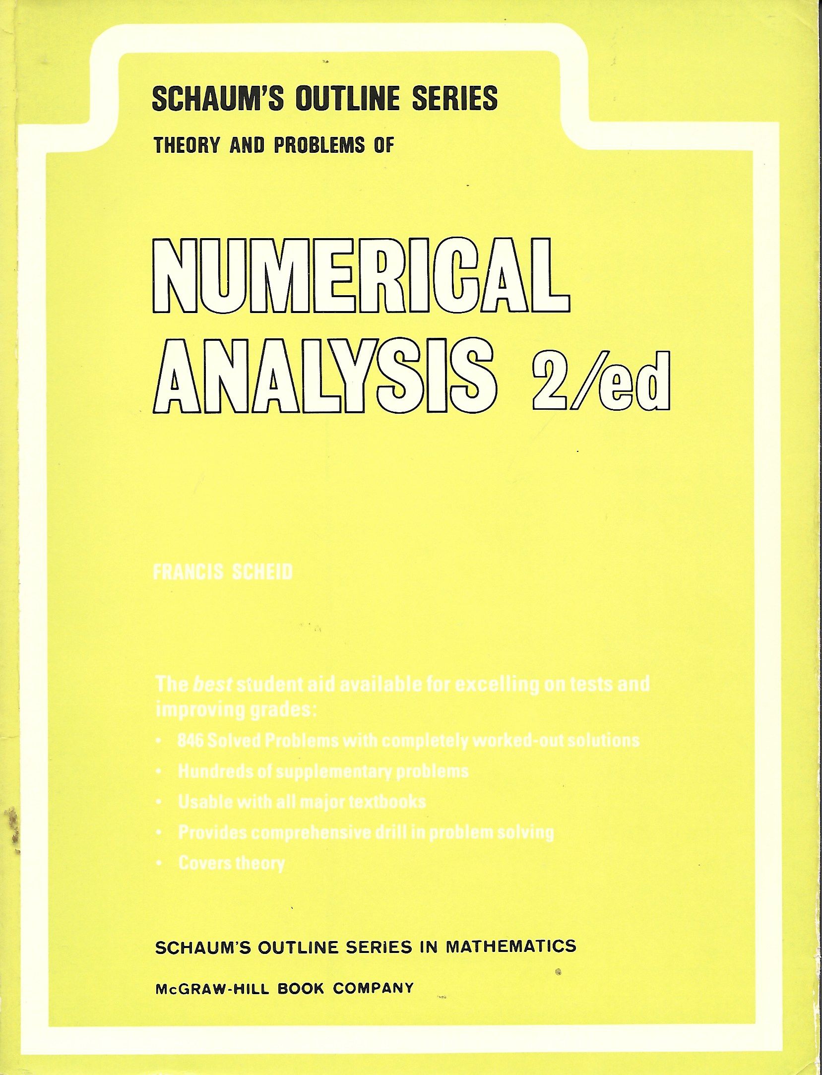schaum's 2000 solved problems in numerical analysis