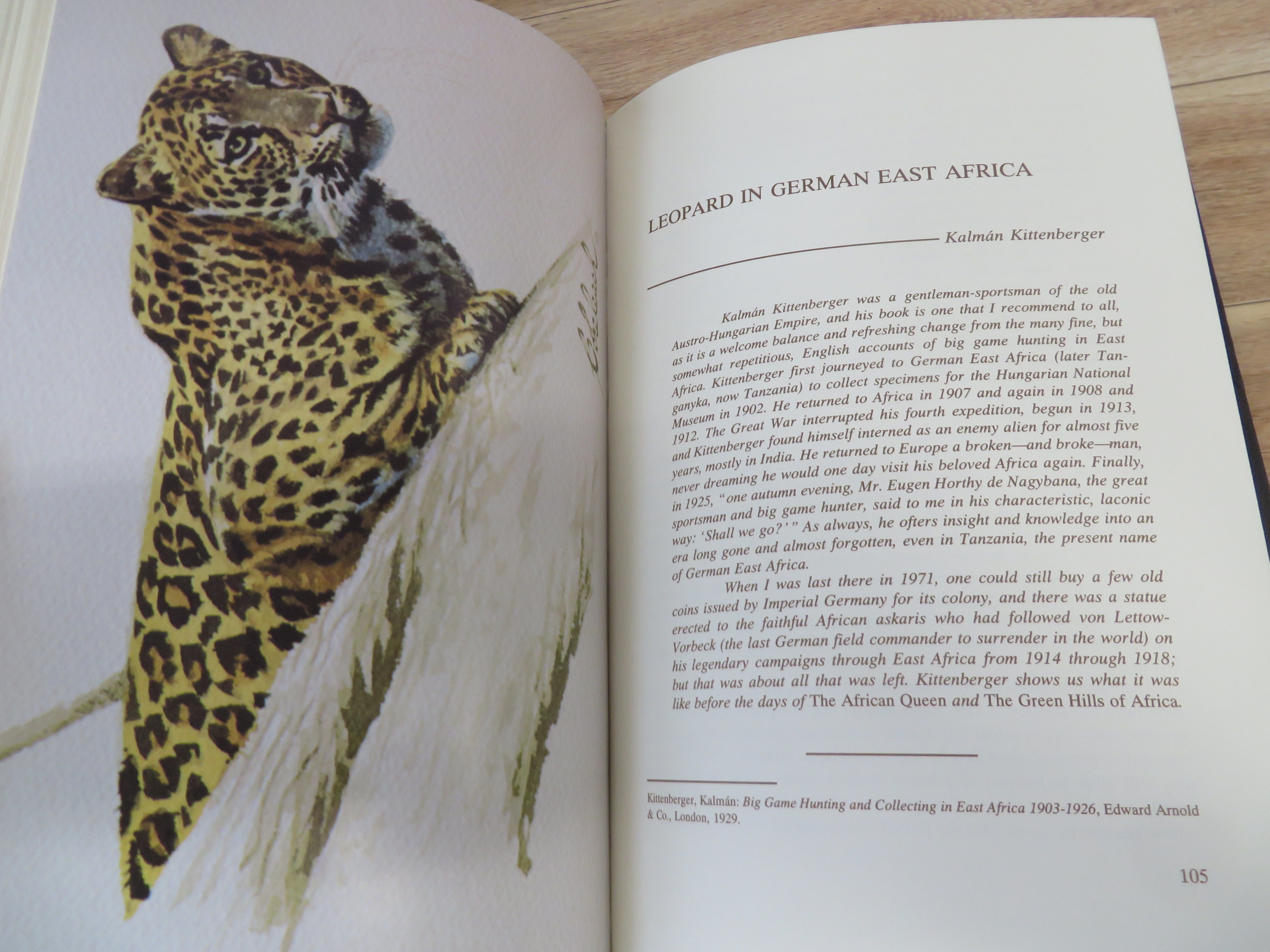 Hunting the African Leopard: An Anthology by RIKHOFF, Jim (ed ...