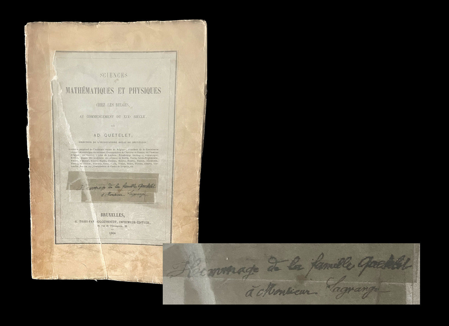 Sciences Mathematique et Physiques chez les Belges au commencement du ...