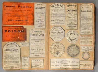CONTEMPORARY COLLECTION OF AMERICAN PHARMACEUTICAL LABELS 1860-1885 by ...