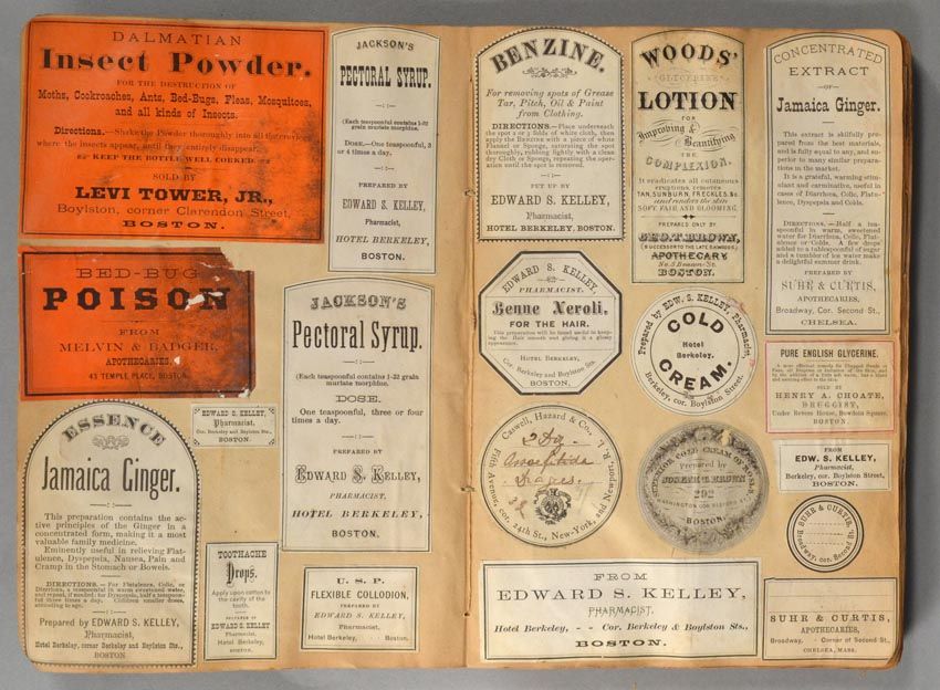 CONTEMPORARY COLLECTION OF AMERICAN PHARMACEUTICAL LABELS 1860-1885 by ...