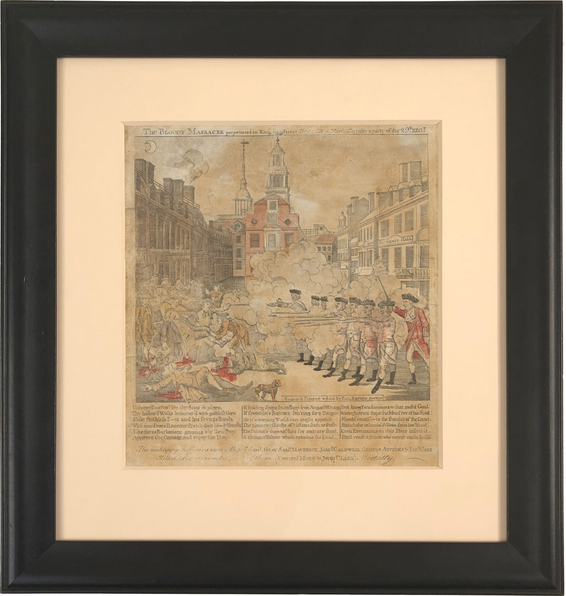Paul Revere’s Iconic Boston Massacre Print by PAUL REVERE - 1770 - from ...