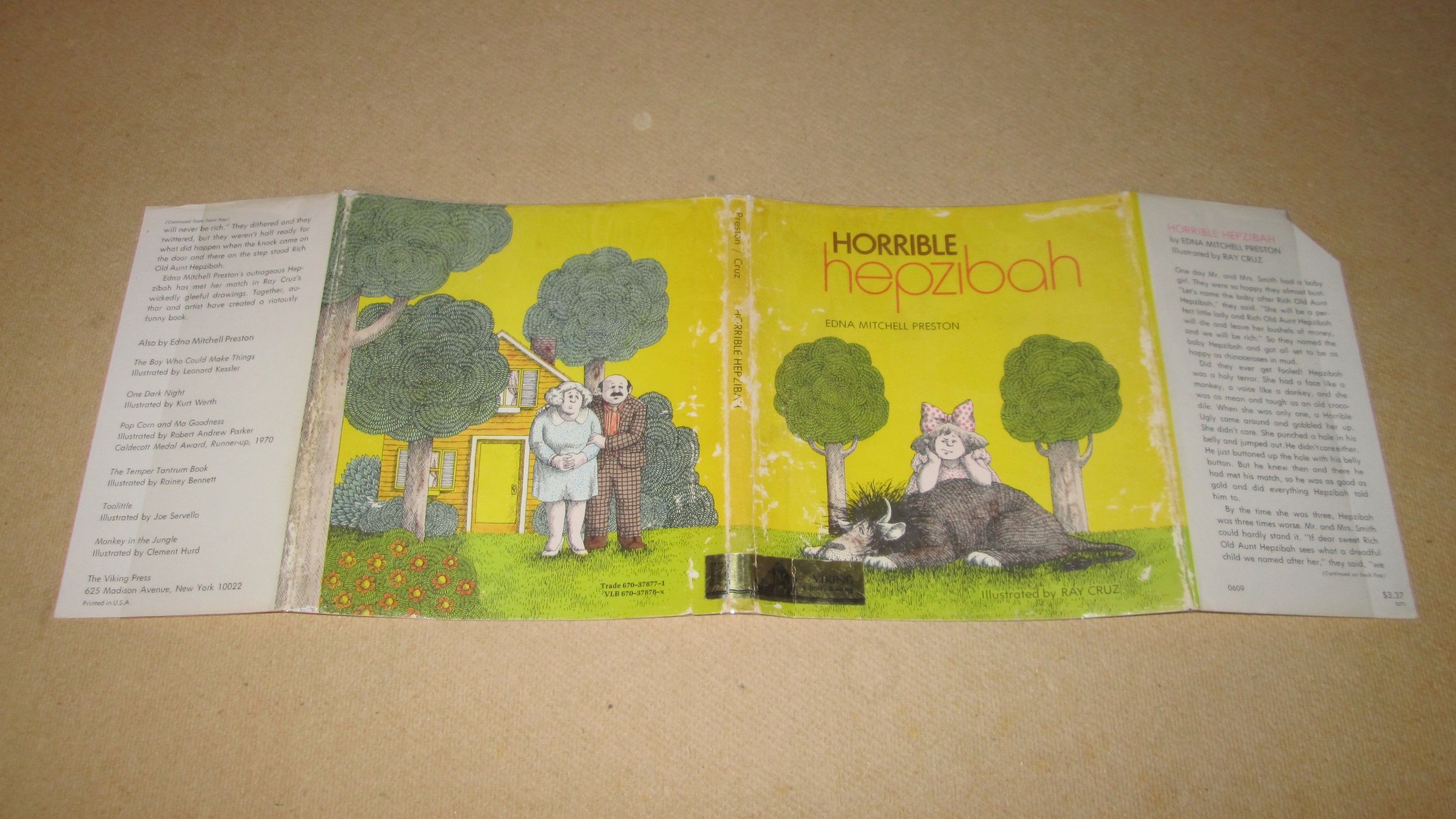 Horrible Hepzibah by Preston, Edna Mitchell | Hardcover | 1971 | Viking ...