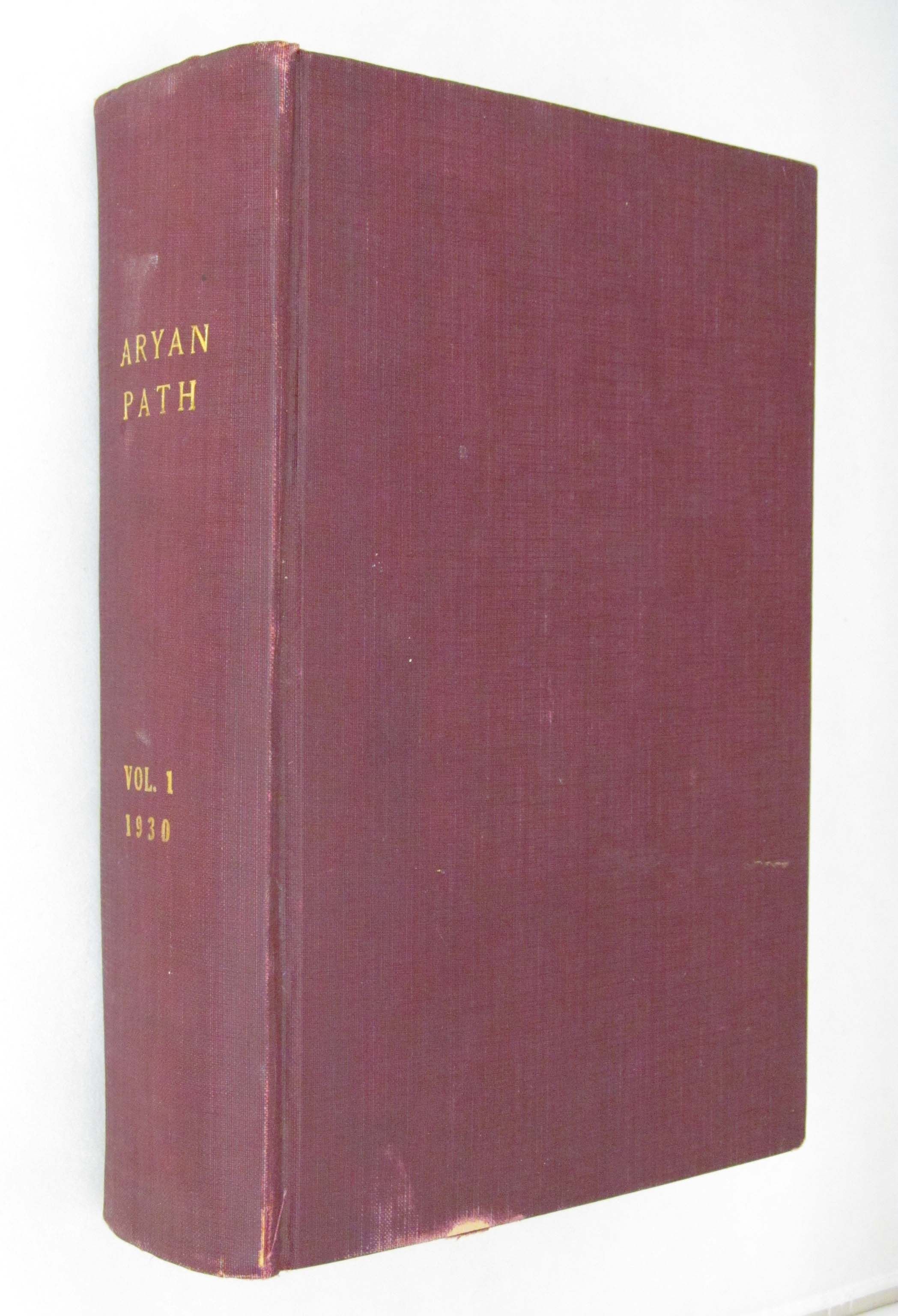 Aryan Path Vol. 1 January - December 1930 by Various ( Aryan Path ...