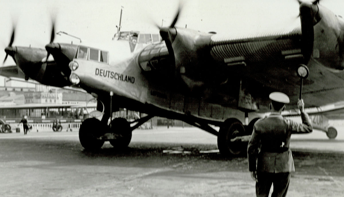 [Nazi Germany Aviation] Photographs of Prewar Lufthansa Junkers G 38 by ...