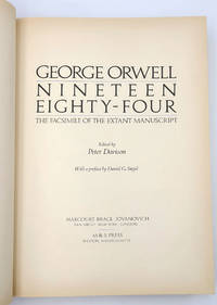 BIBLIO | Nineteen Eighty-Four: The Facsimile of the Extant Manuscript ...
