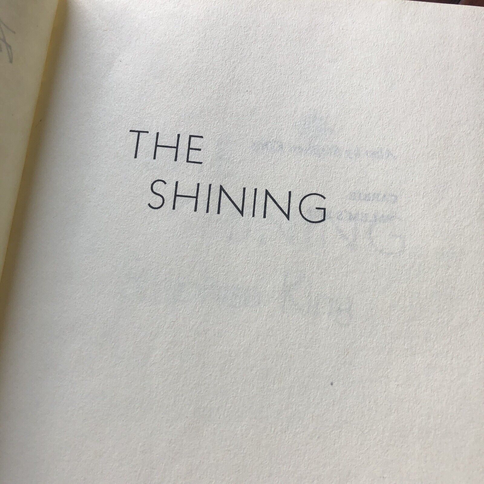 Stephen King Hand Signed "...Keep Shining" Autograph THE SHINING by ...