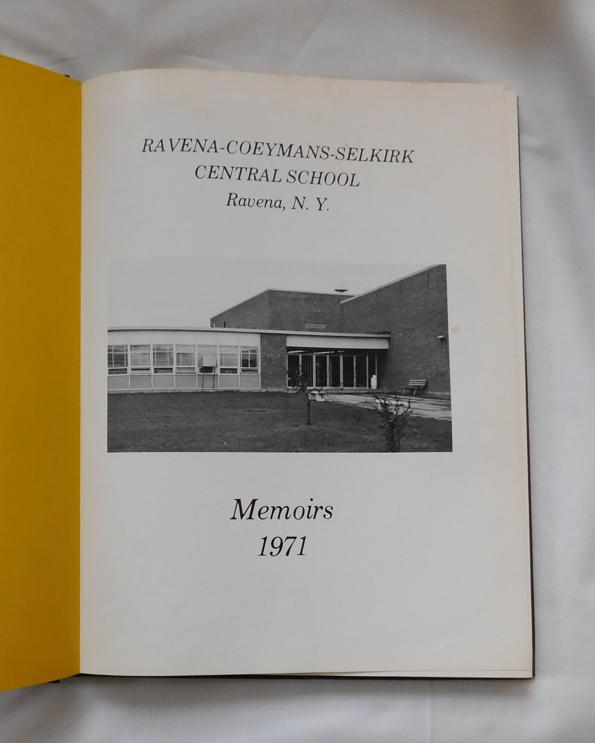 1971 High School Yearbook NY Ravena Coeymans Selkirk Central Memoirs by ...