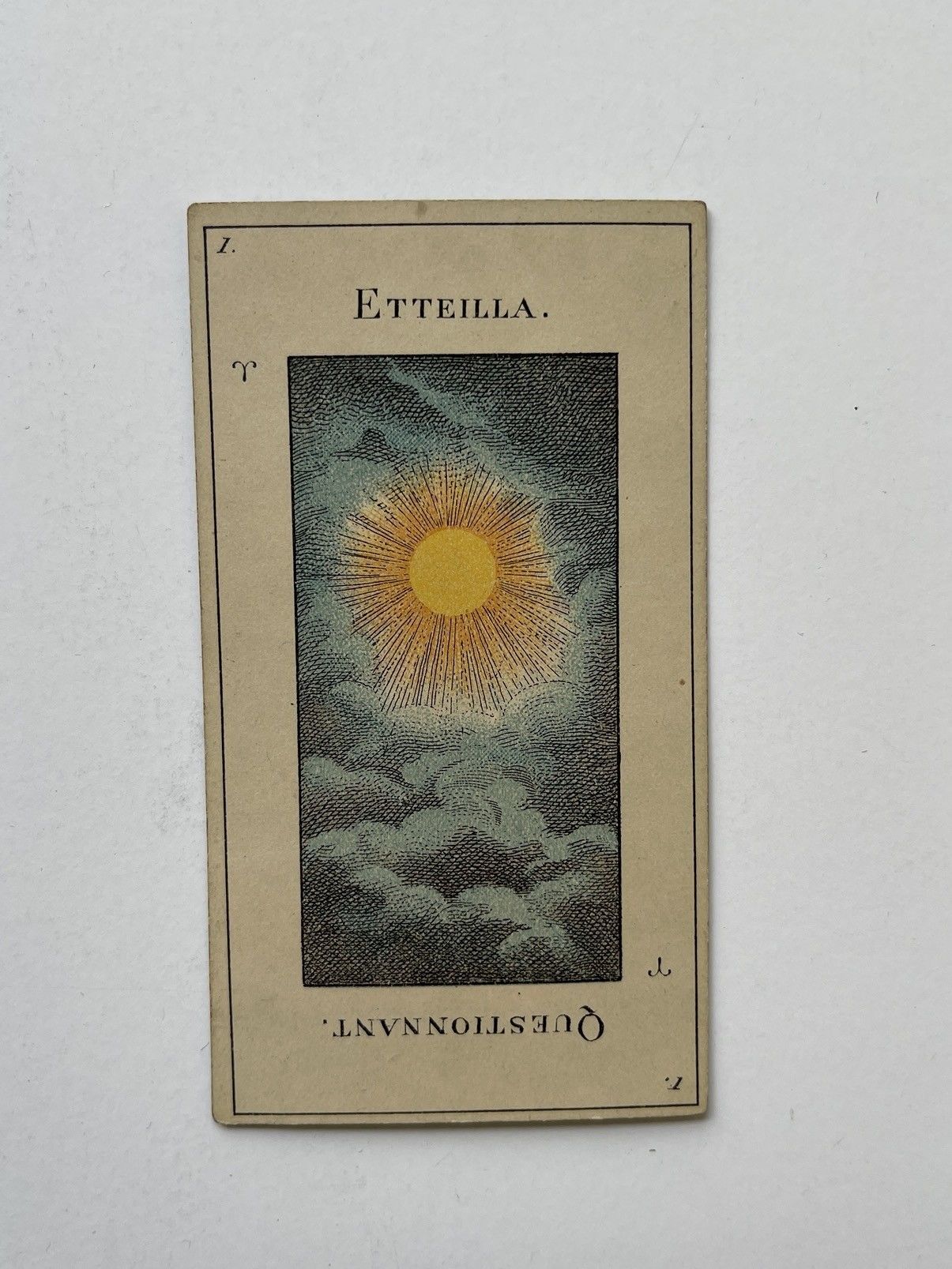 Grand Etteilla Tarot Deck, B.P. Grimaud, c.1890 c.1890-1917 | B. P ...