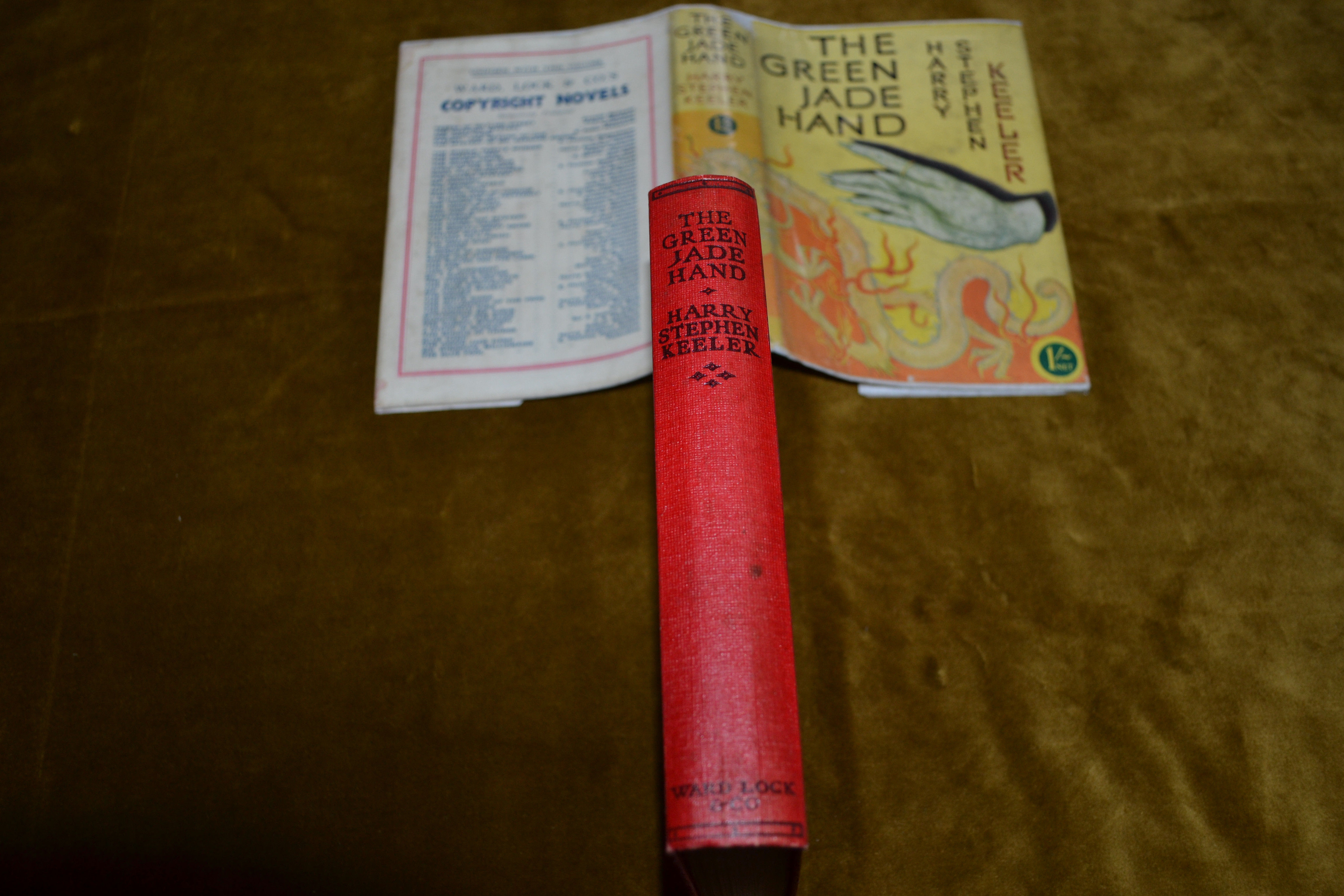 The Green Jade Hand by Harry Stephen Keeler - First - 1930 - from Mark ...