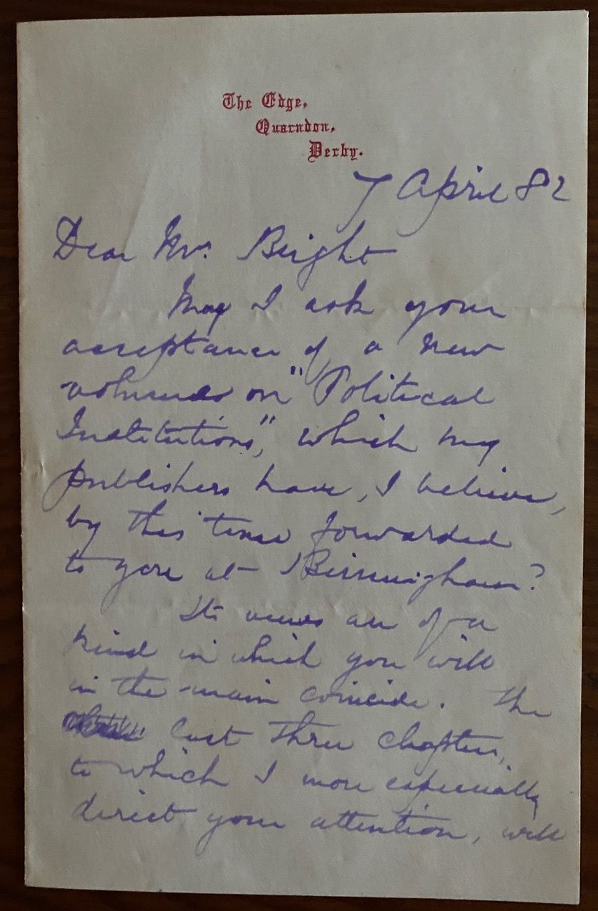 Herbert Spencer letters and photo-card collection by SPENCER, Herbert ...