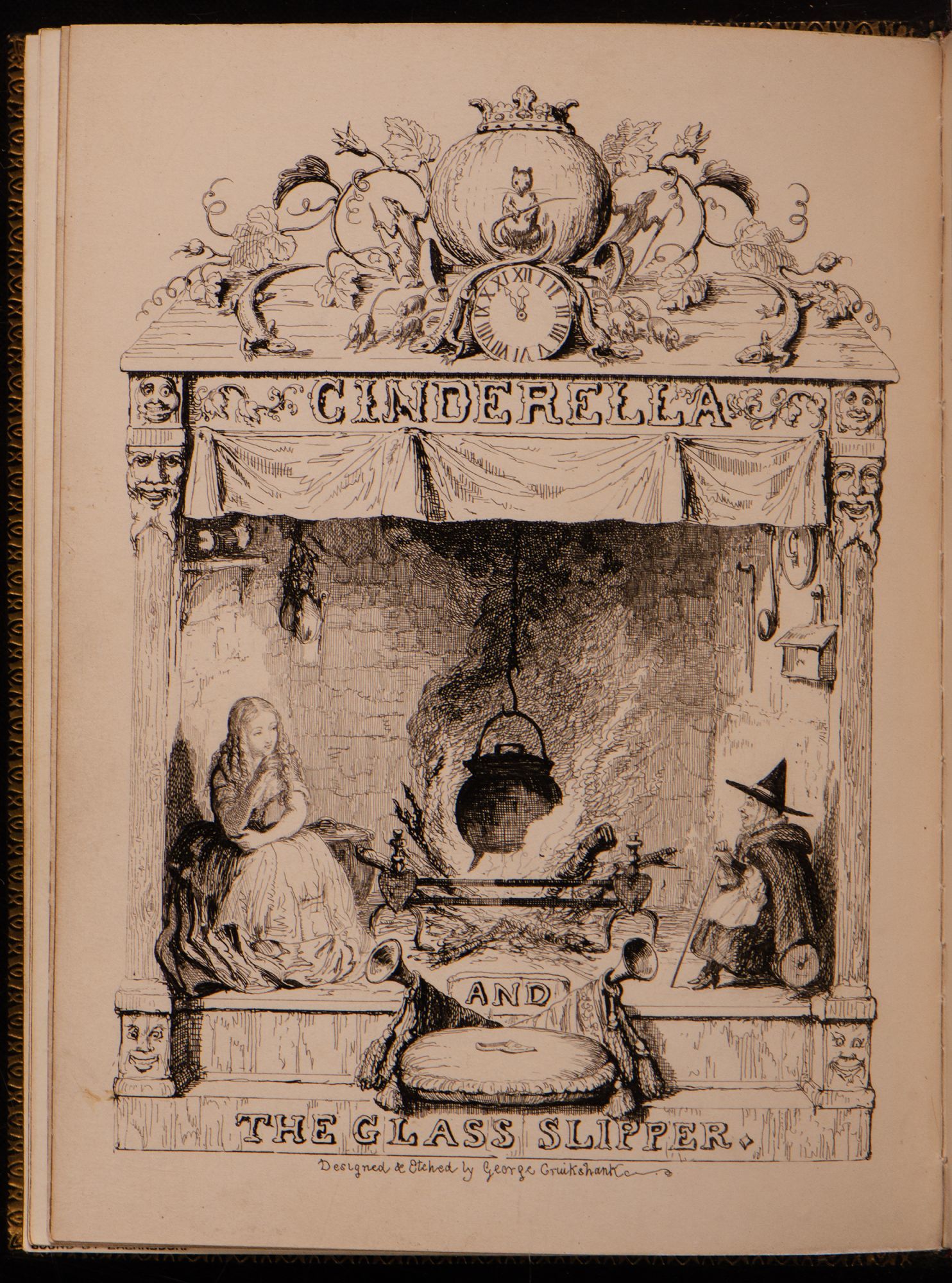 George Cruikshank's Fairy Library. Cinderella and the Glass Slipper ...
