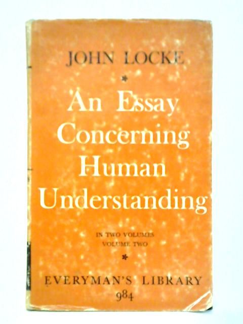 An Essay Concerning Human Understanding