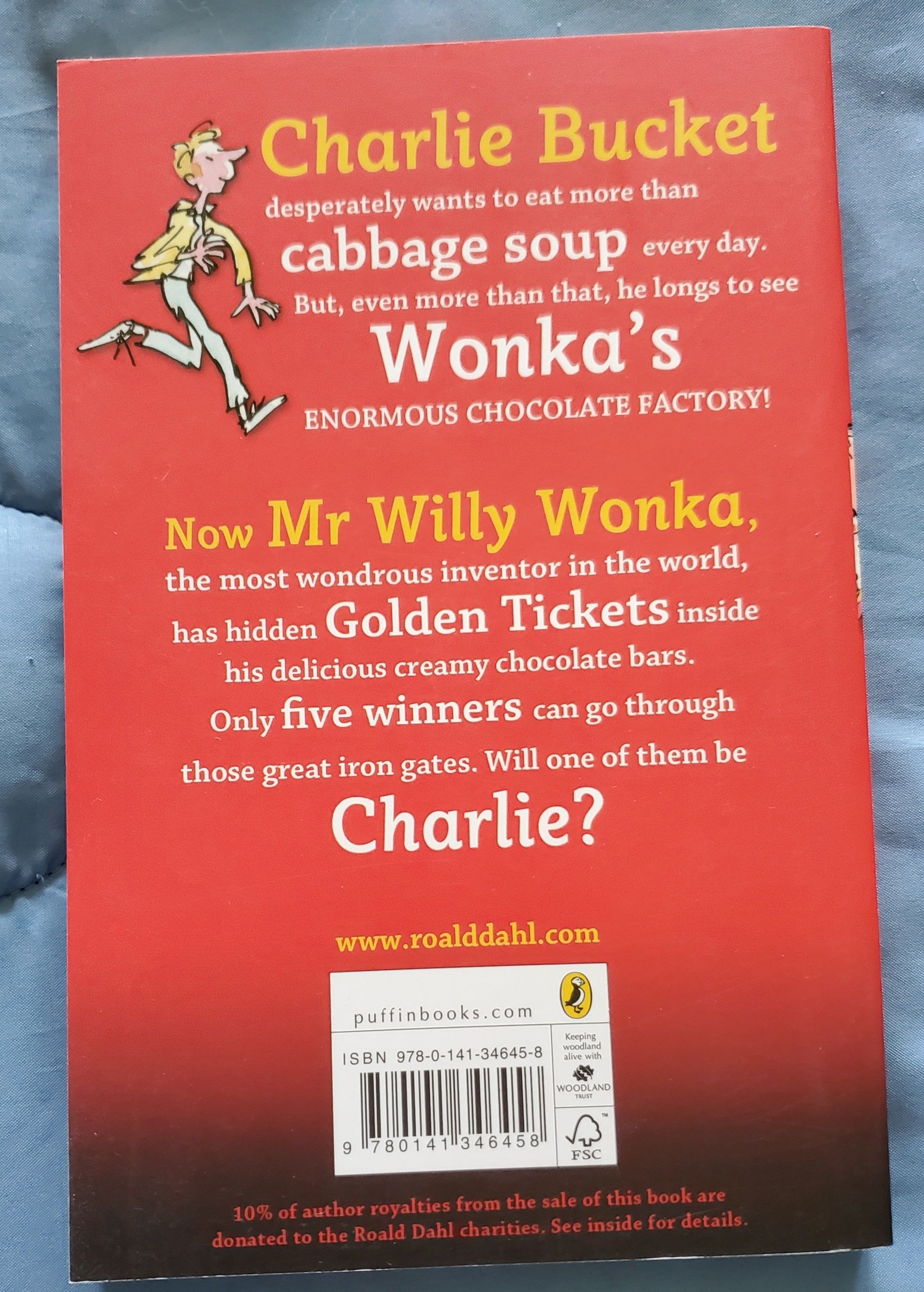 Charlie And The Chocolate Factory Back Cover Unit 42 Book Covers