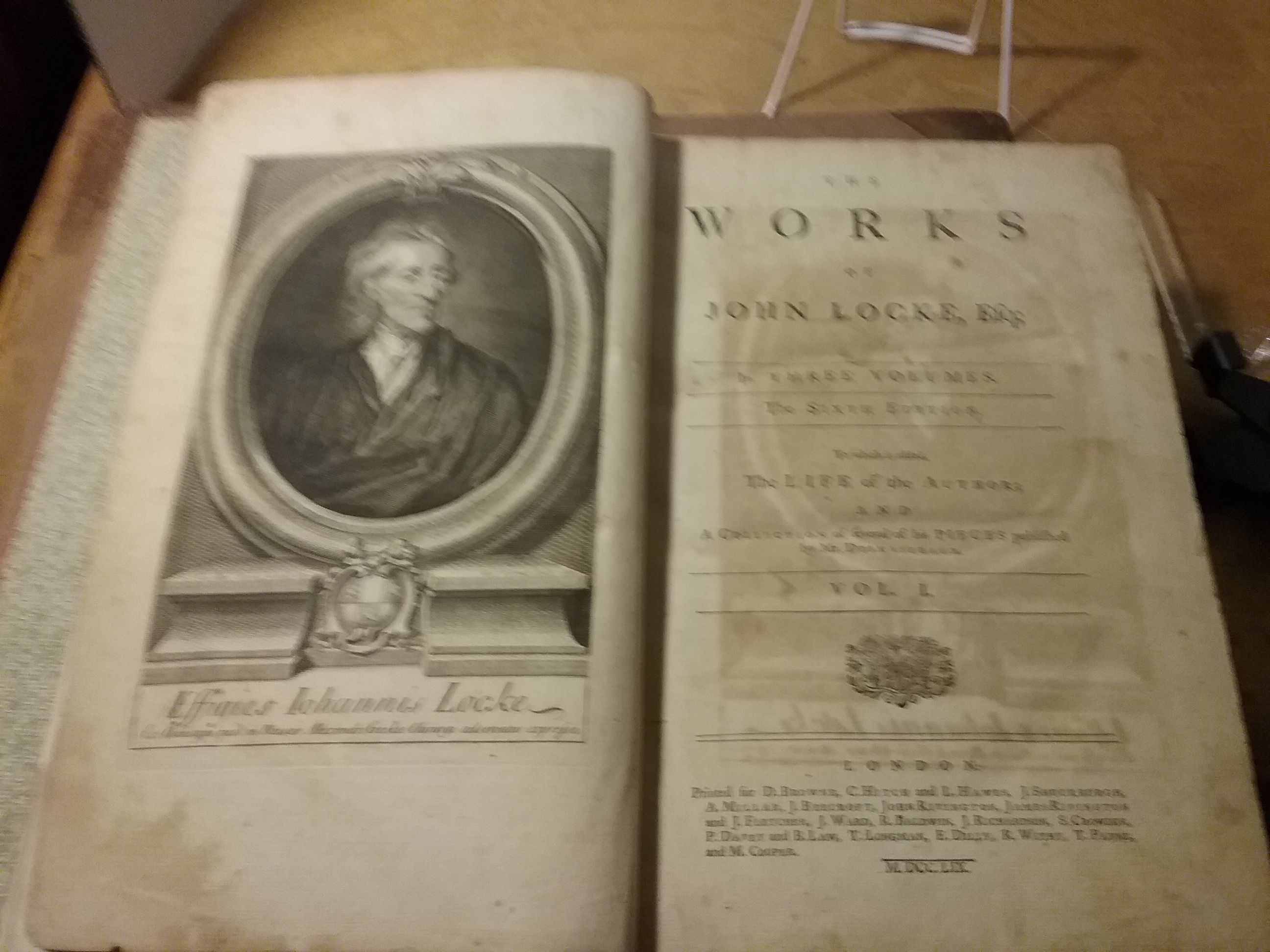 Works of John Locke by John Locke - Hardcover - sixth - from acs books ...