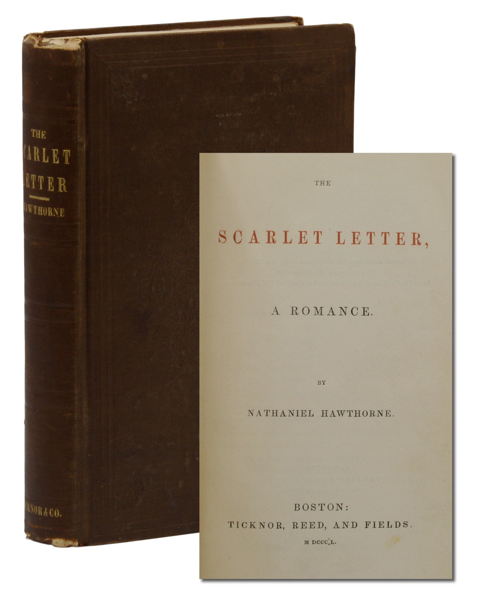 The Scarlet Letter by Hawthorne, Nathaniel | 1850 | Ticknor, Reed and ...