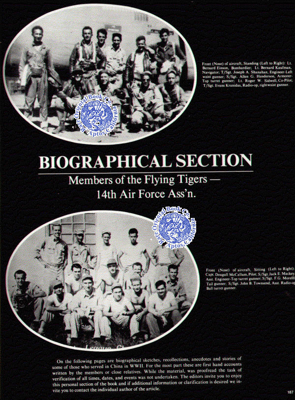 CHENNAULT'S FLYING TIGERS: A Commemorative History of the American ...