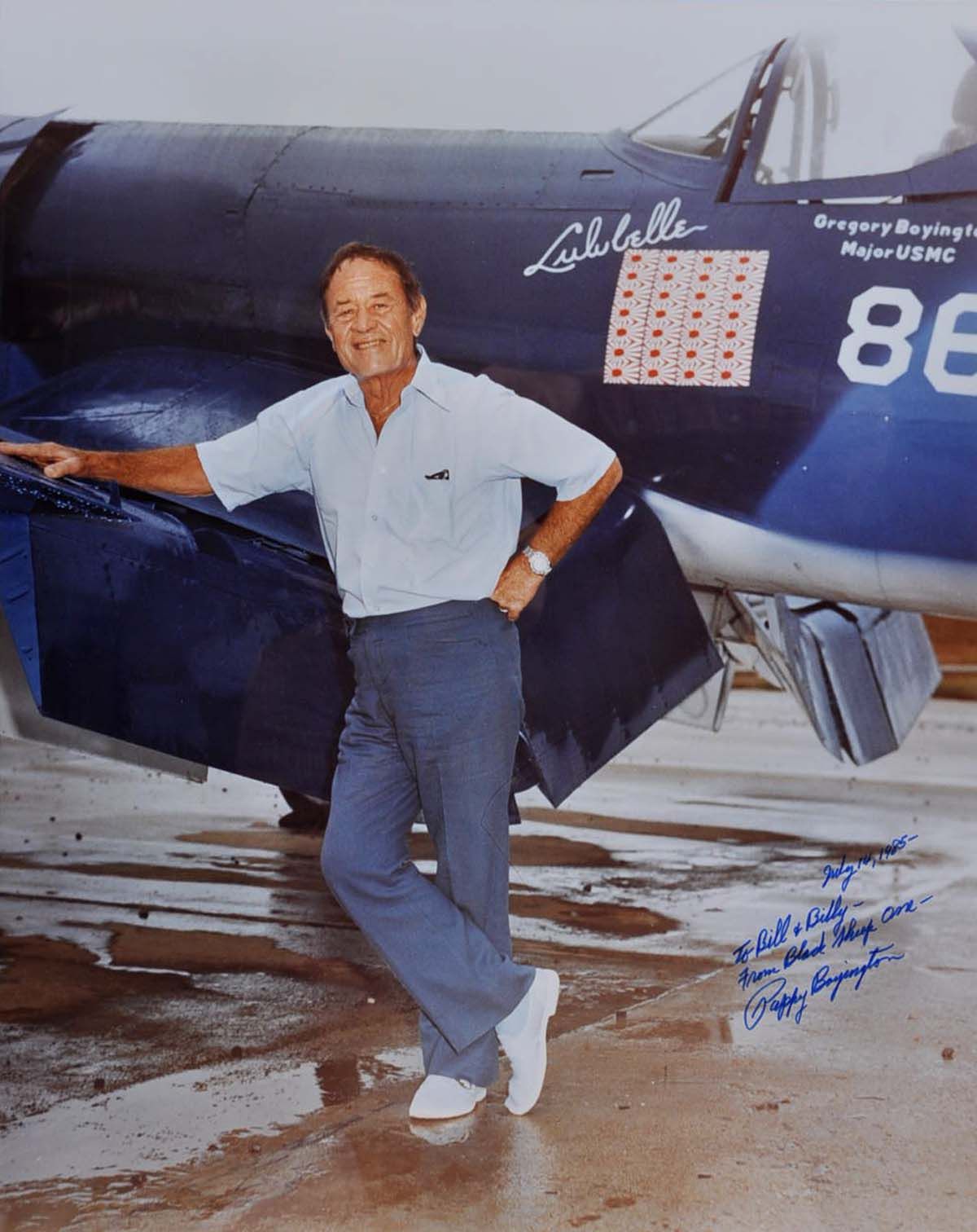 Signed Photograph. by Gregory; Pappy Boyington Boyington - Paperback ...