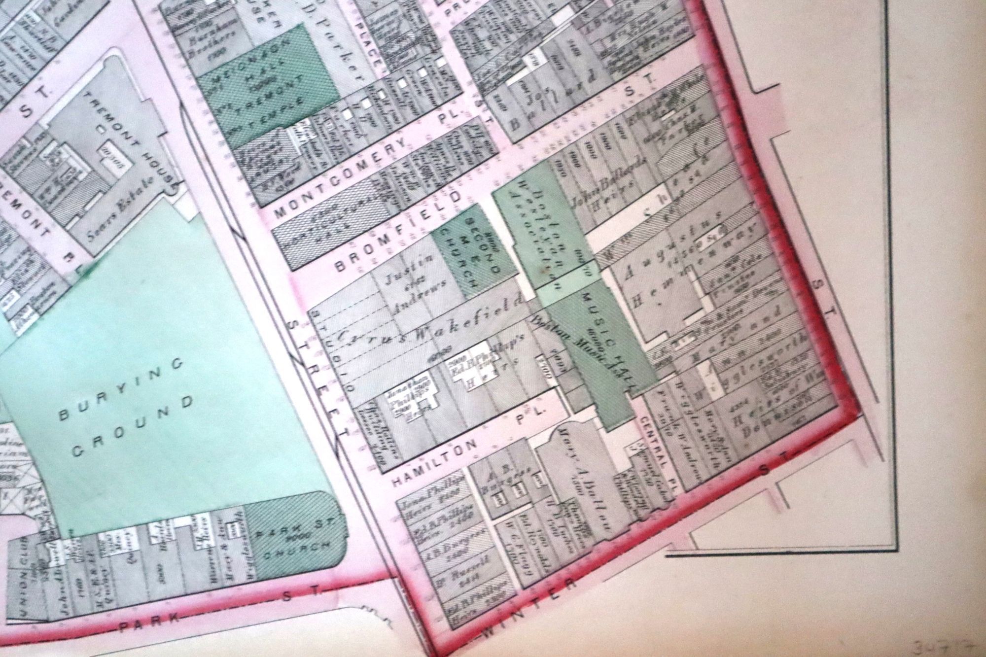 [Map] Part of the Fourth Ward. Boston NA | 1874 | G. M. Hopkins | Biblio