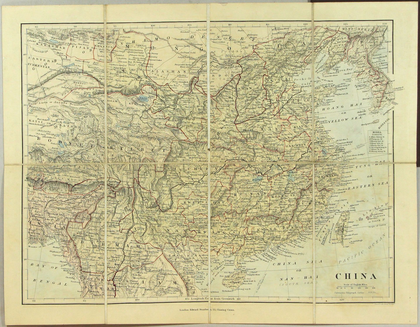 A map of China with handwritten notes of a sailor | Biblio