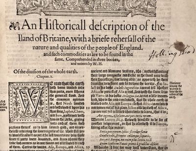 SHAKESPEARE'S HOLINSHED: The first and second volumes of Chronicles ...