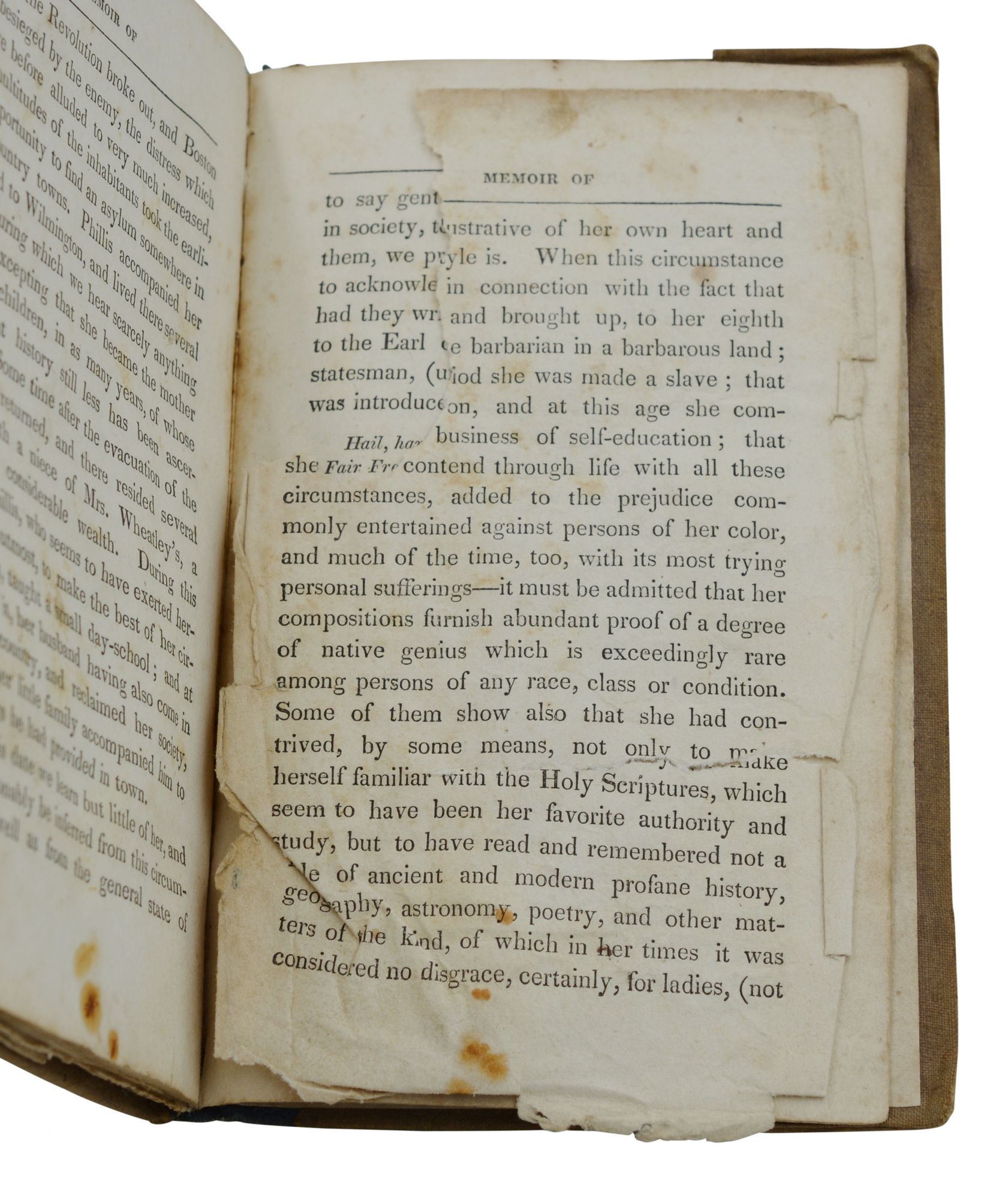 Memoir of Phillis Wheatley, a Native African and a Slave by B.B Phyllis ...