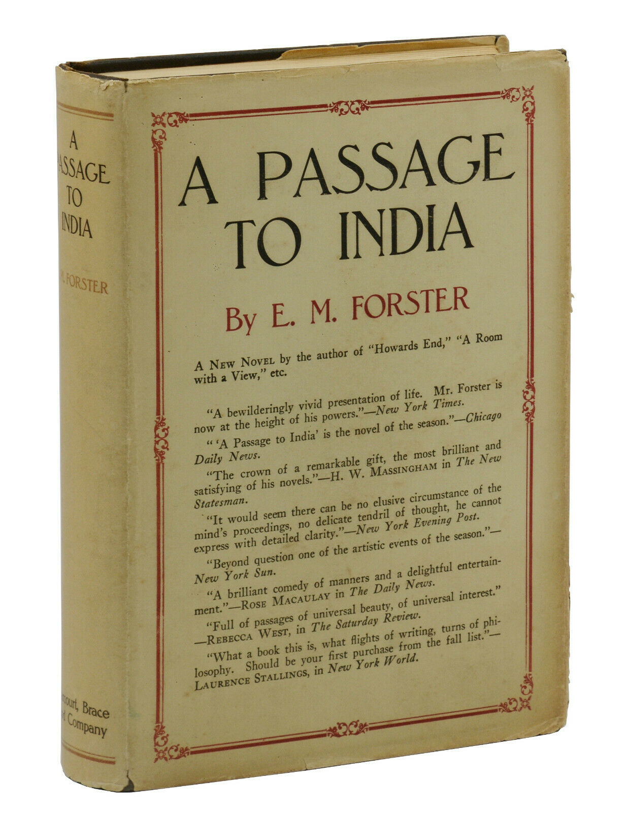 A Passage to India by Forster, E.M | 1924 | Harcourt, Brace and Company ...