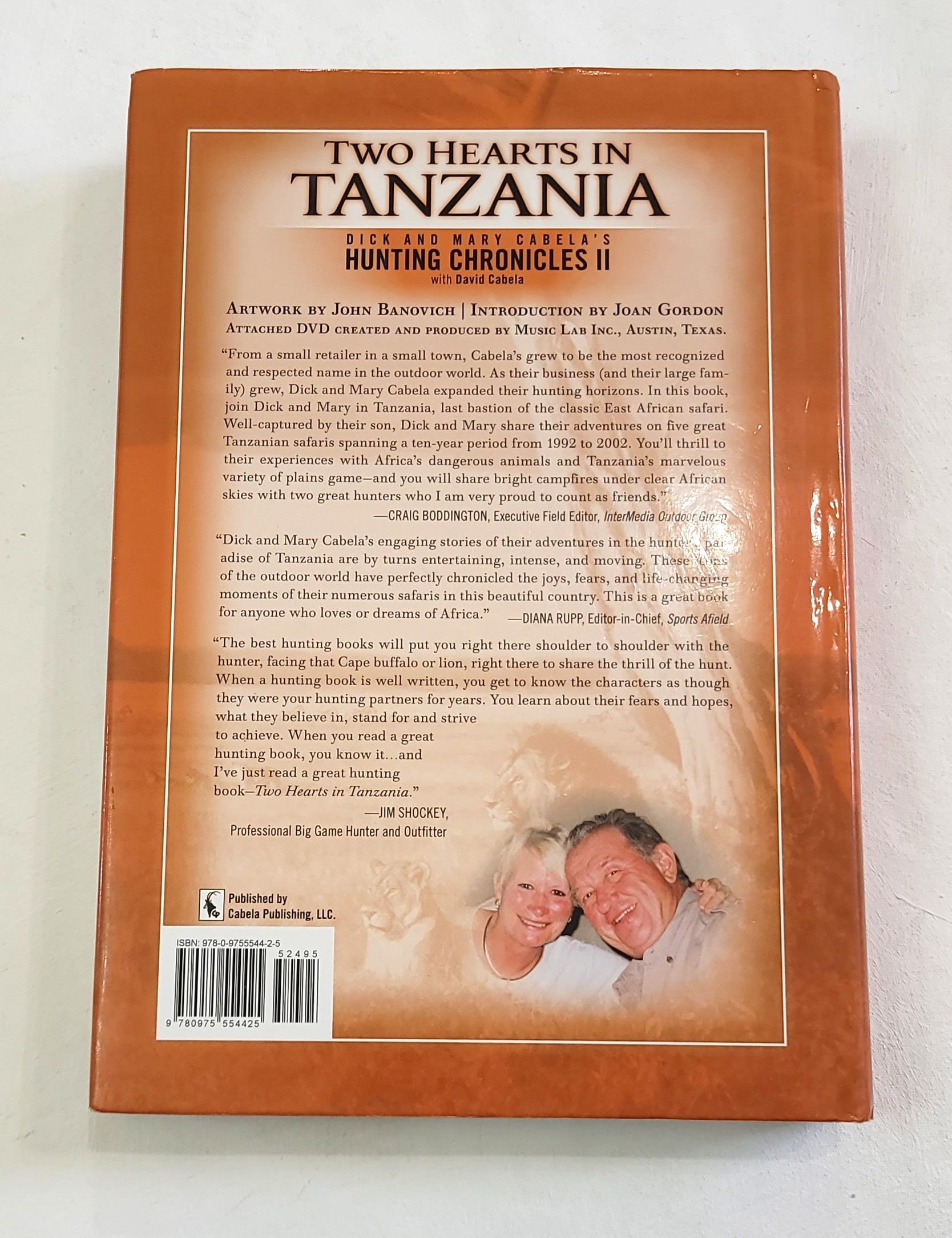 Two Hearts In Tanzania: Cabelas' Hunting Chronicles w/DVD SIGNED by ...