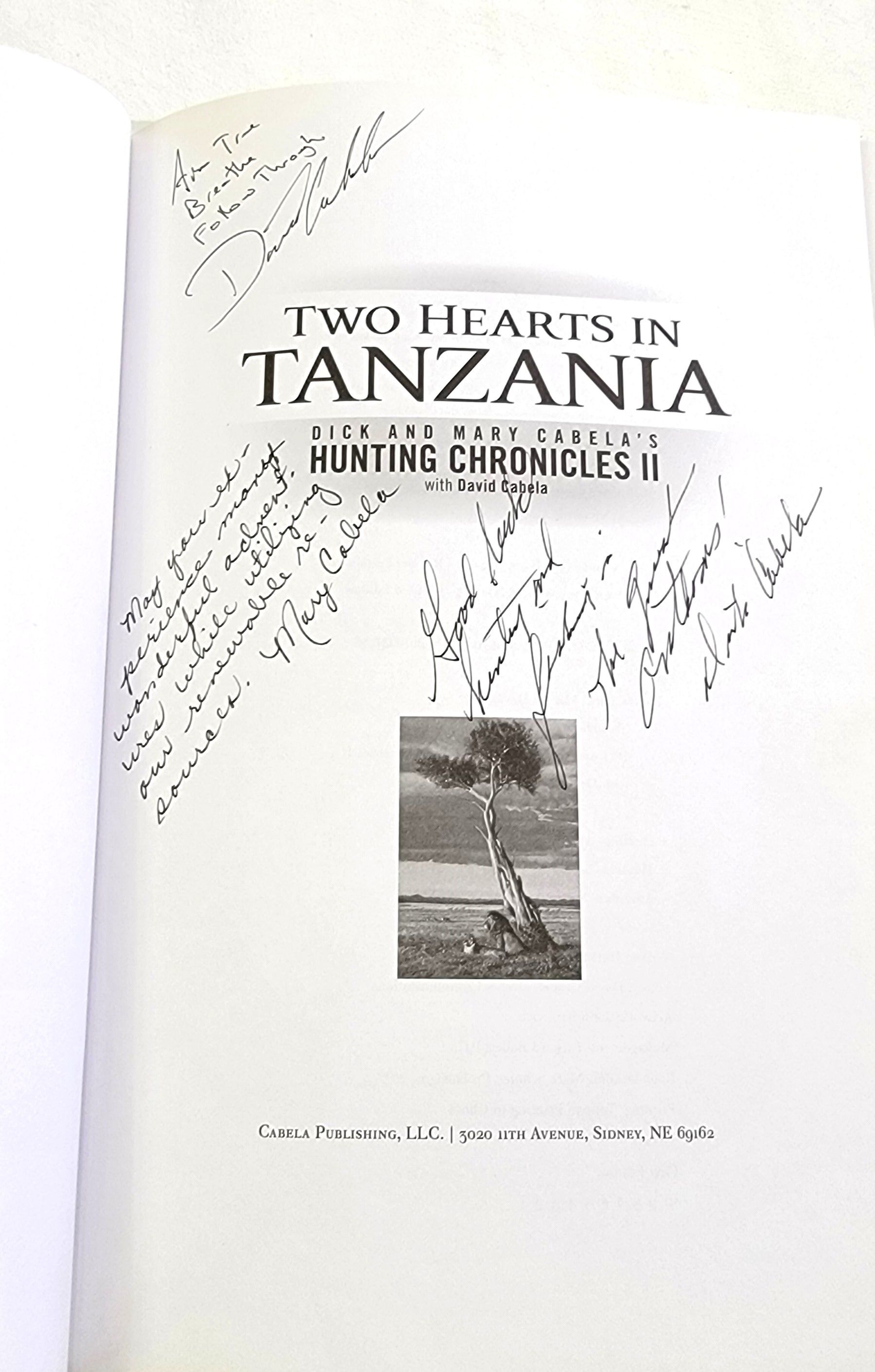 Two Hearts In Tanzania: Cabelas' Hunting Chronicles w/DVD SIGNED by ...
