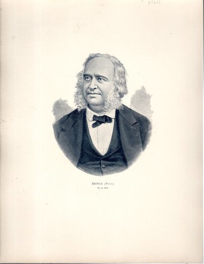BIBLIO | ENGRAVING: "Broca (Paul) ne' en 1824"...from the Centenaire de ...